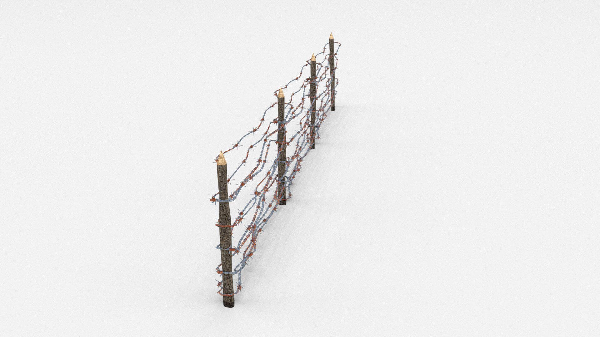 Barb Wire Obstacle 7 - 3D Model by dragosburian