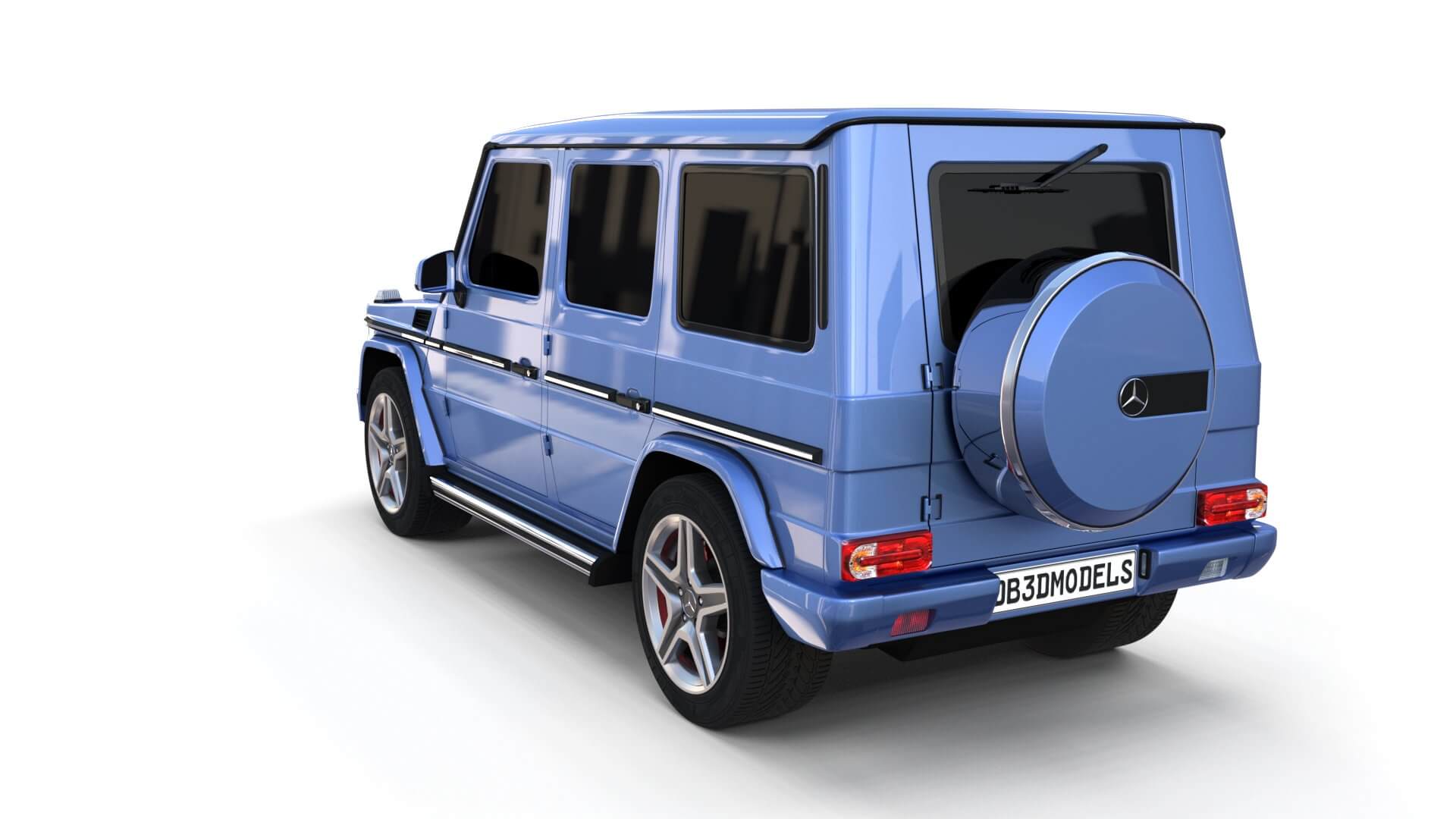 Mercedes Benz G Class Blue - 3D Model by dragosburian