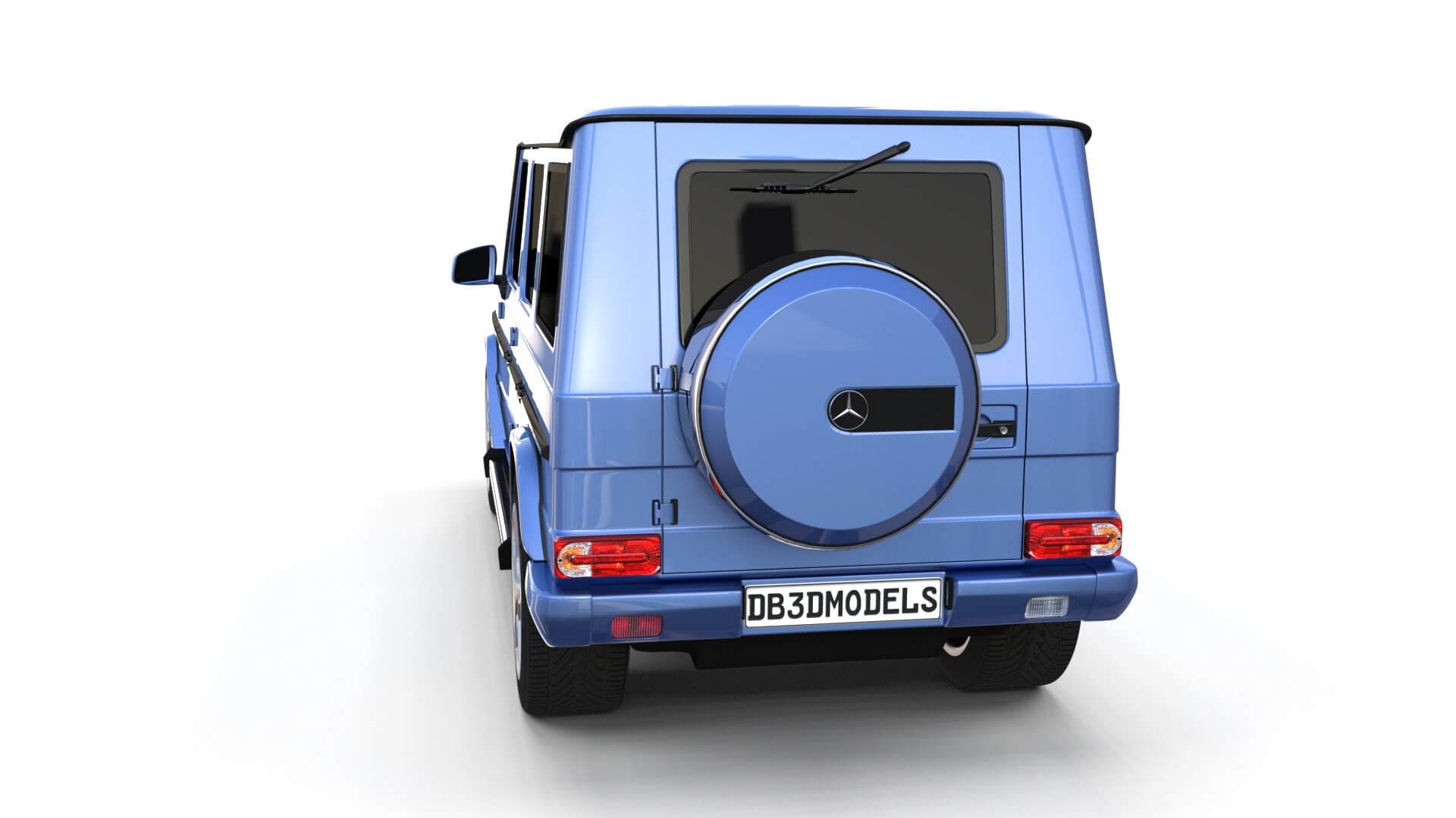 Mercedes Benz G Class Blue - 3D Model by dragosburian