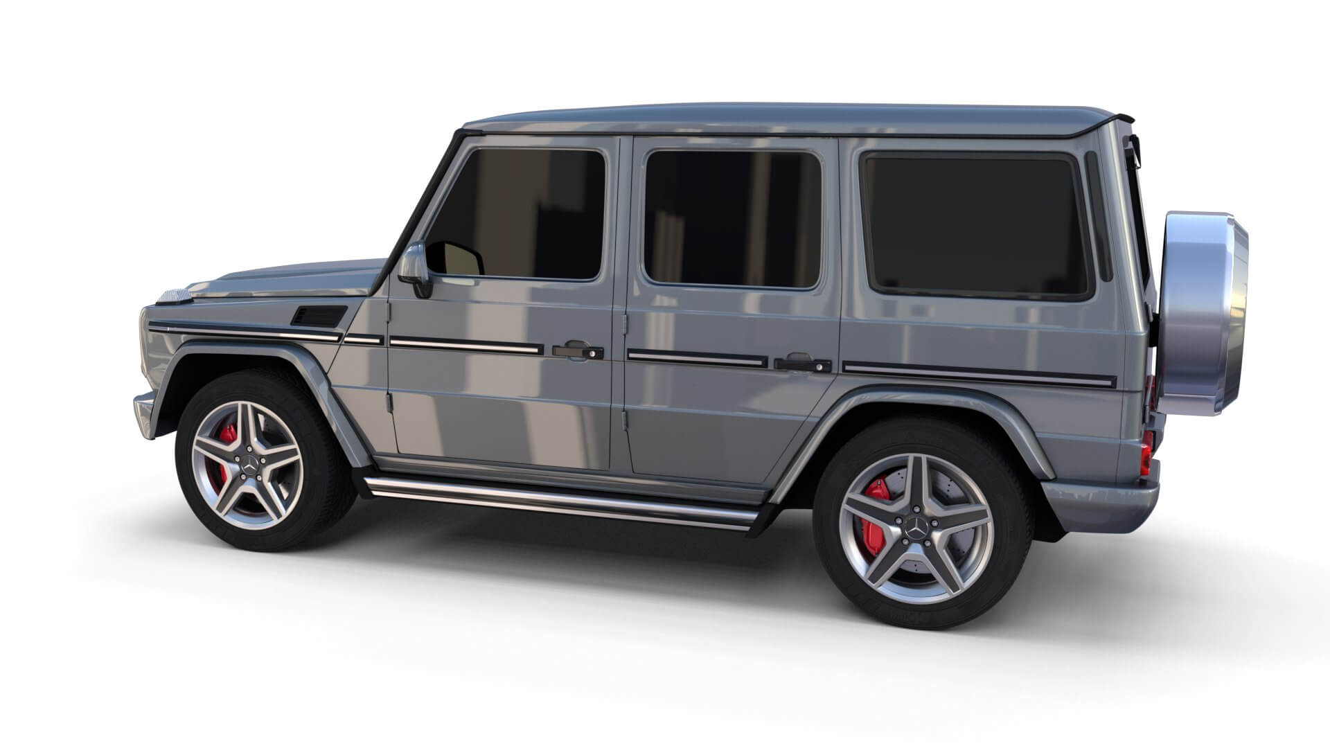 Mercedes Benz G Class Gray - 3D Model by dragosburian