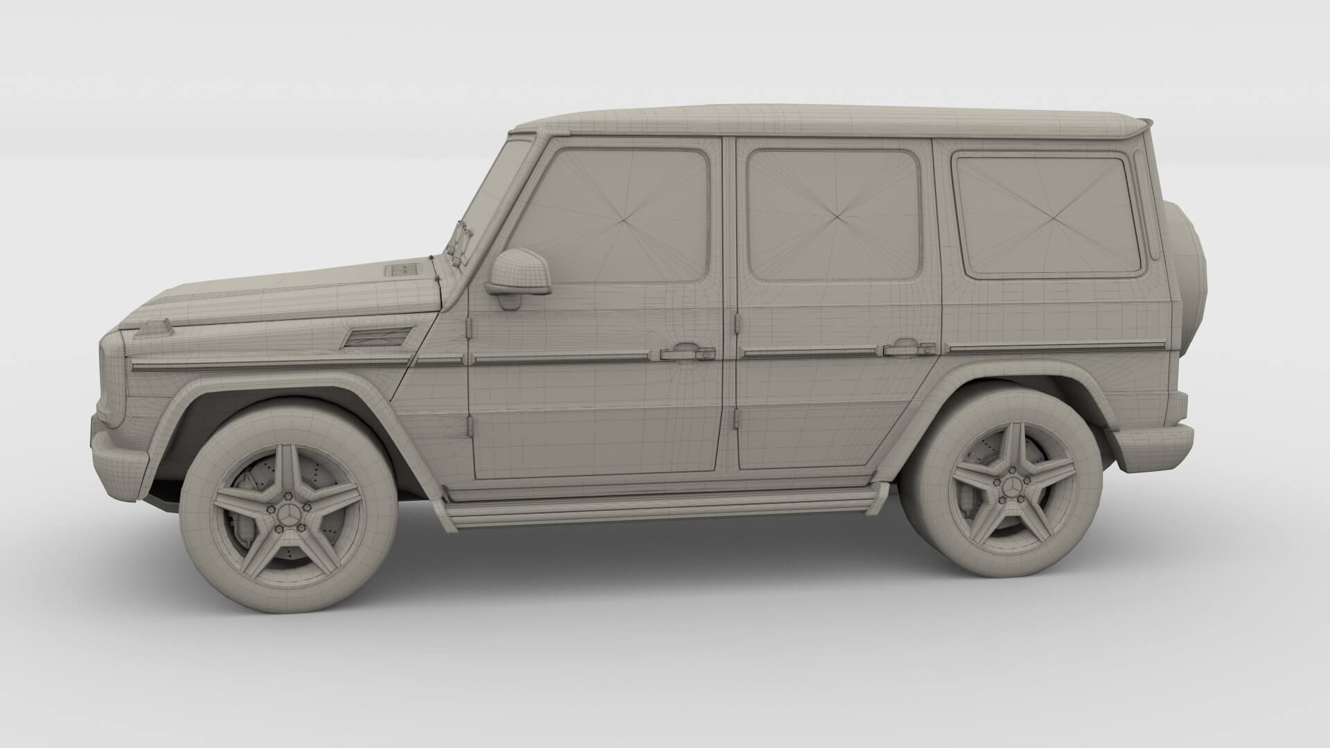 Mercedes Benz G Class Gray - 3D Model by dragosburian