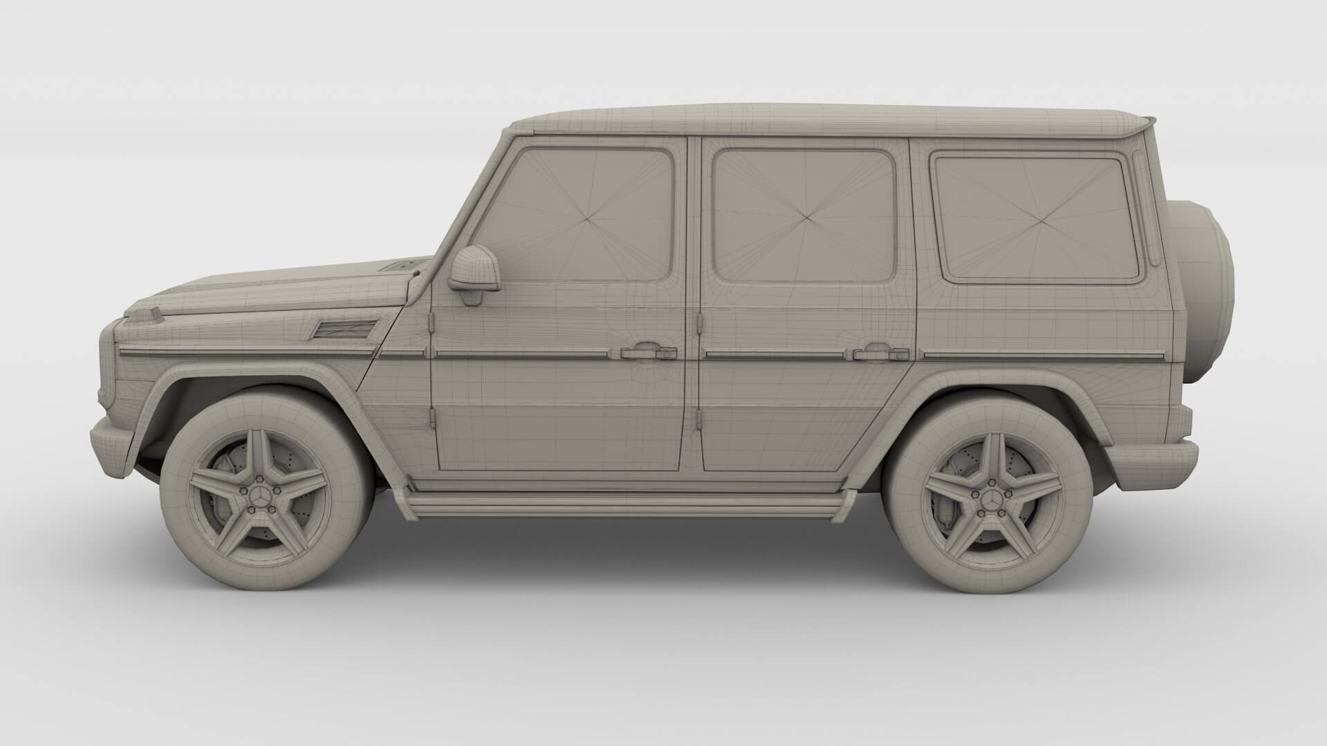 Mercedes Benz G Class Gray - 3D Model by dragosburian