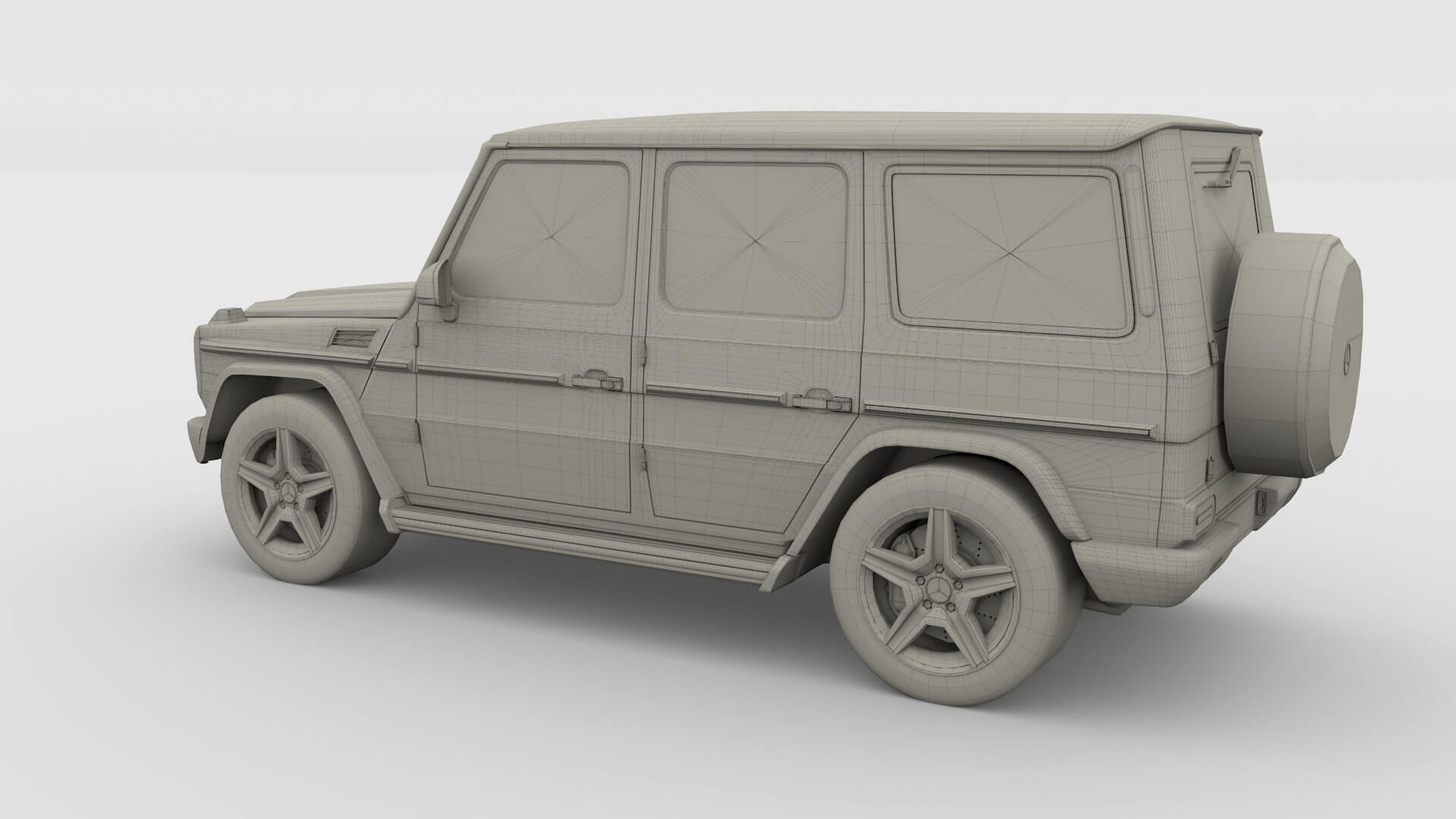 Mercedes Benz G Class Gray - 3D Model by dragosburian