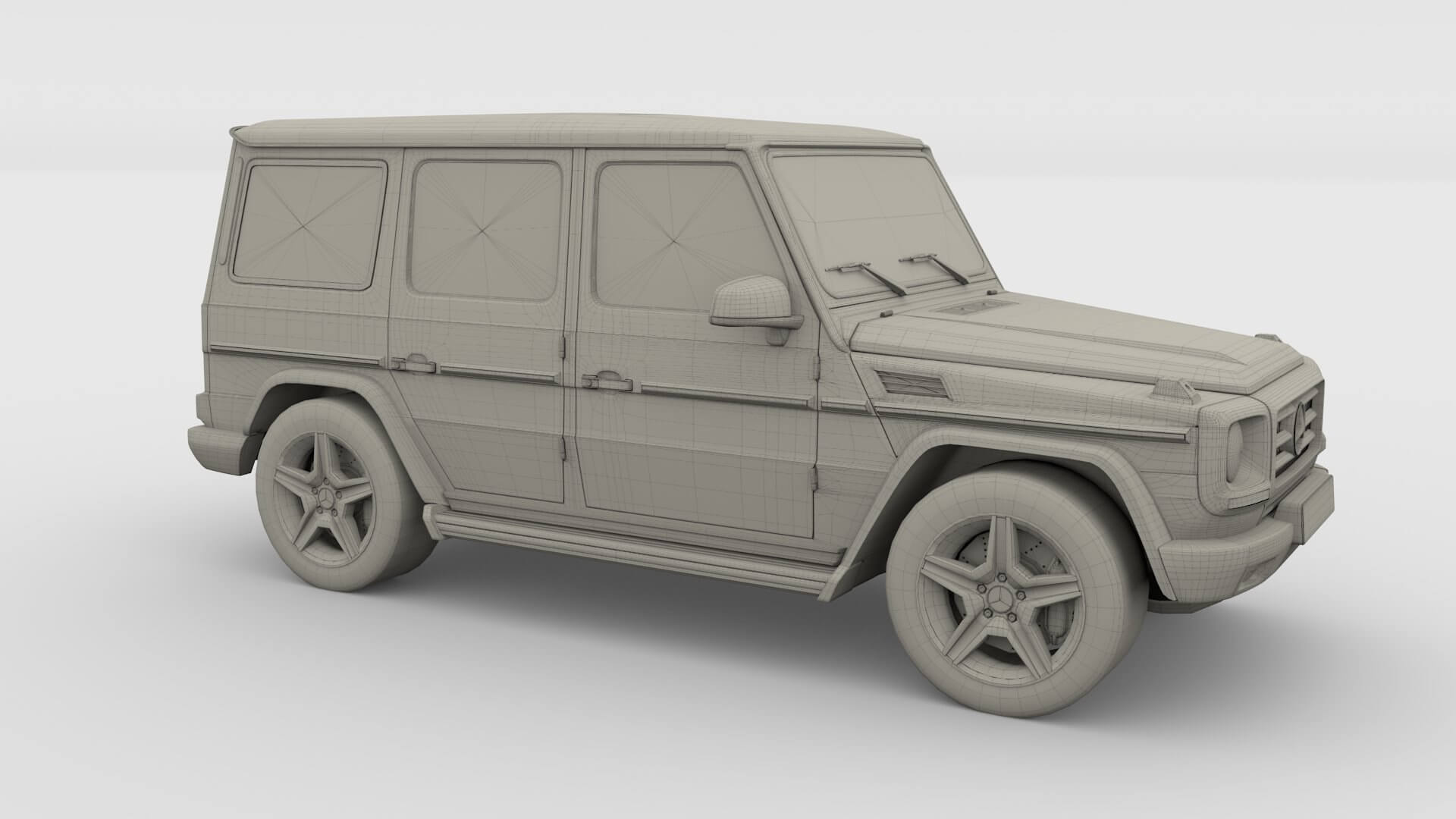 Mercedes Benz G Class Gray - 3D Model by dragosburian