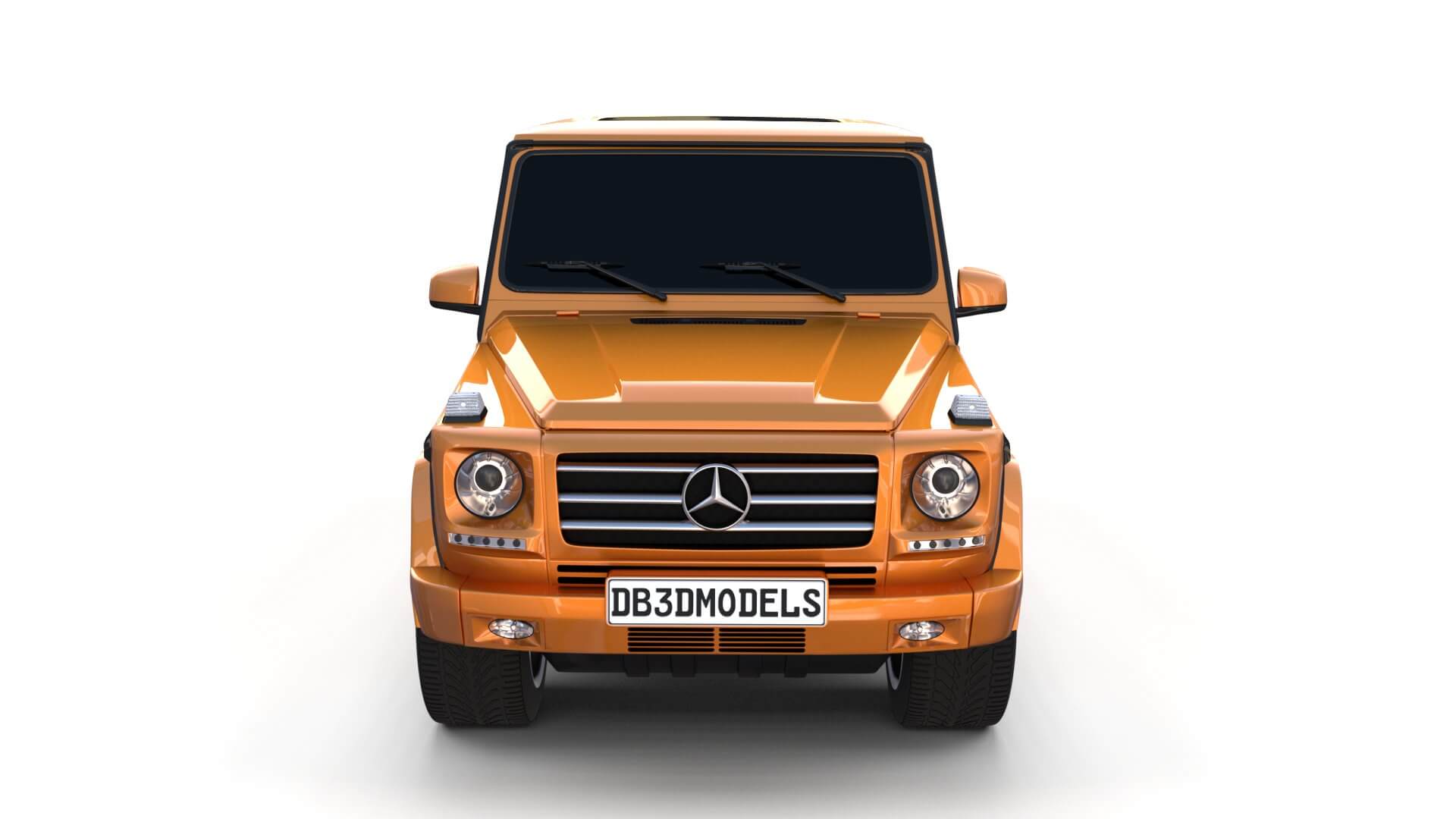 Mercedes Benz G Class Orange 3D Model