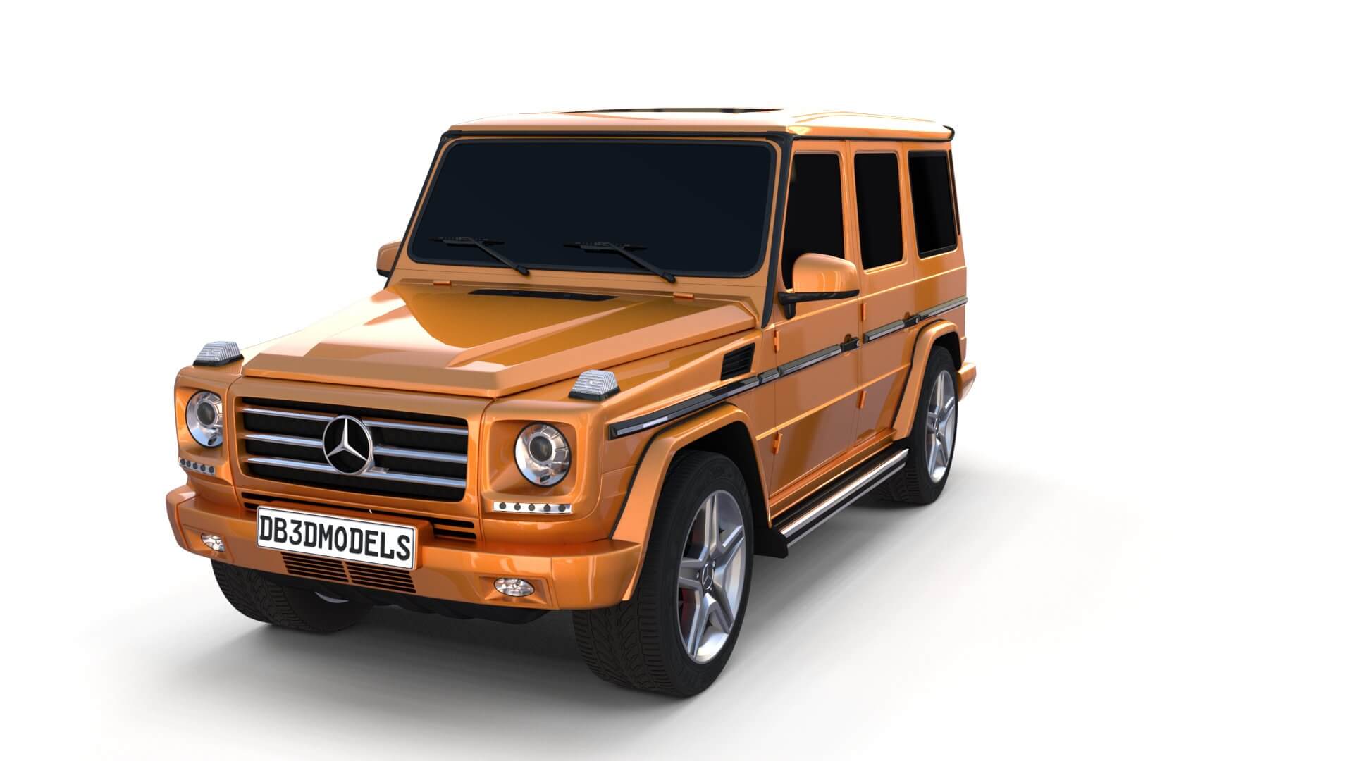 Mercedes Benz G Class Orange - 3D Model by dragosburian