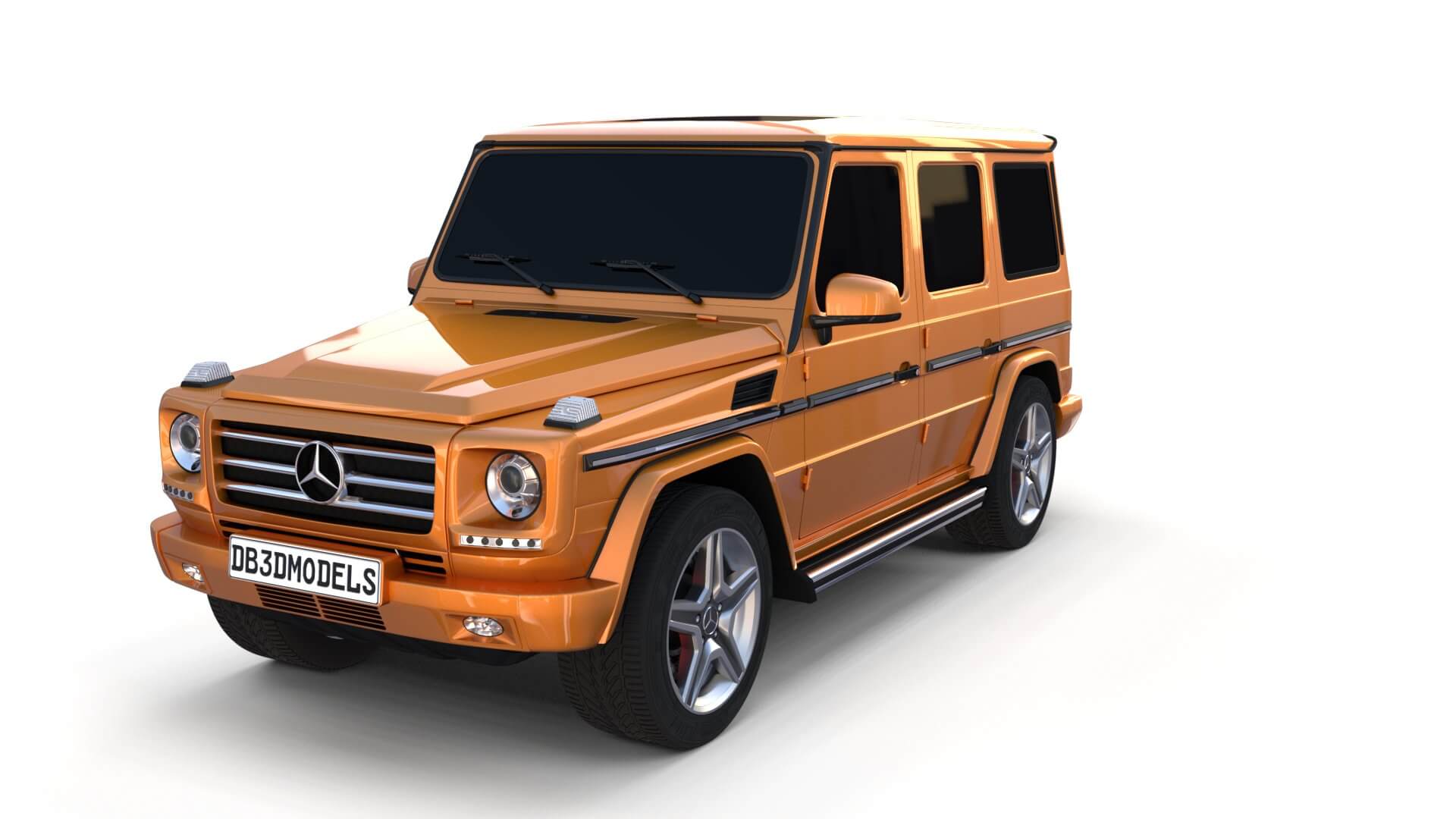 Mercedes Benz G Class Orange - 3D Model by dragosburian