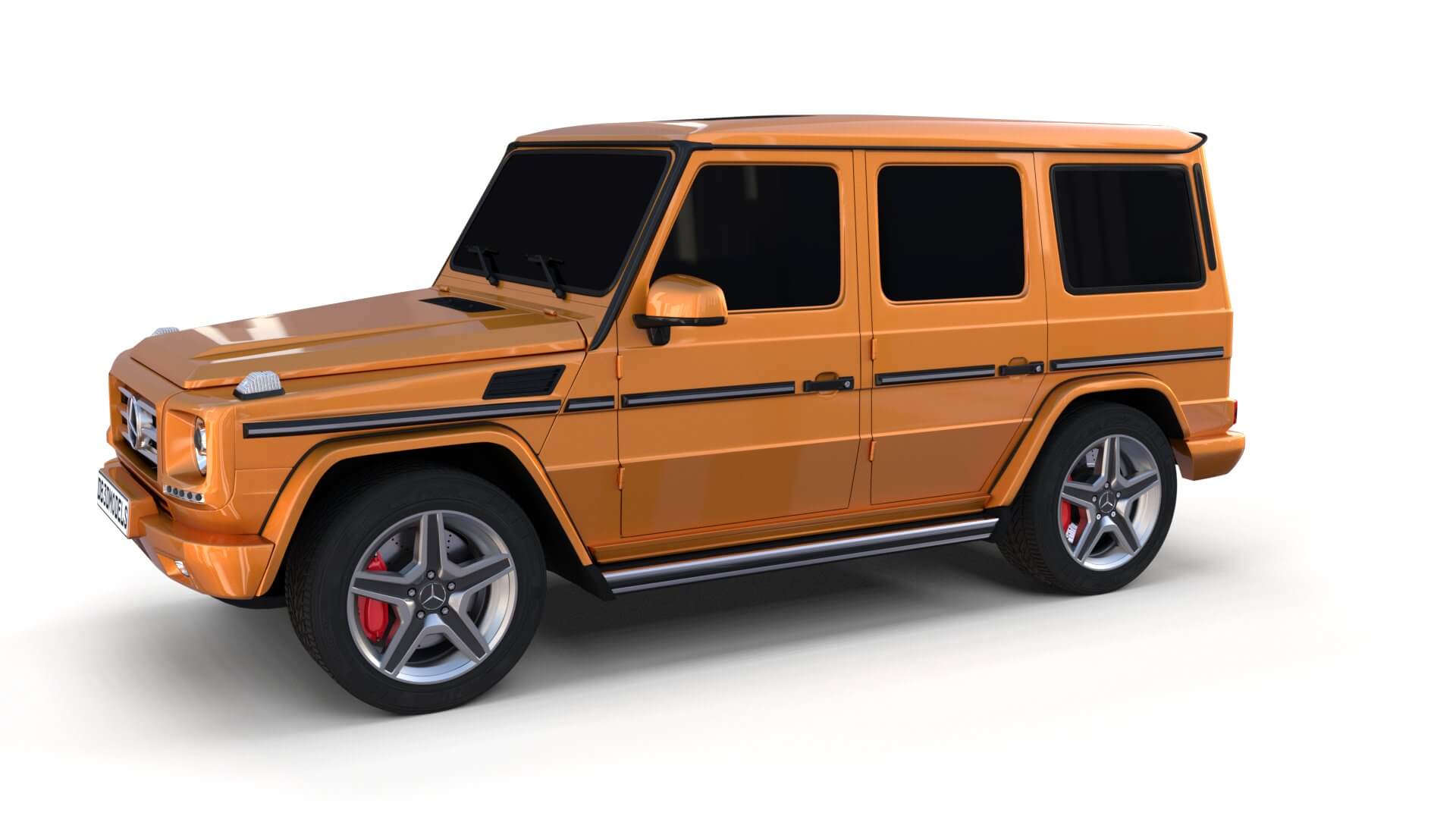 Mercedes Benz G Class Orange - 3D Model by dragosburian