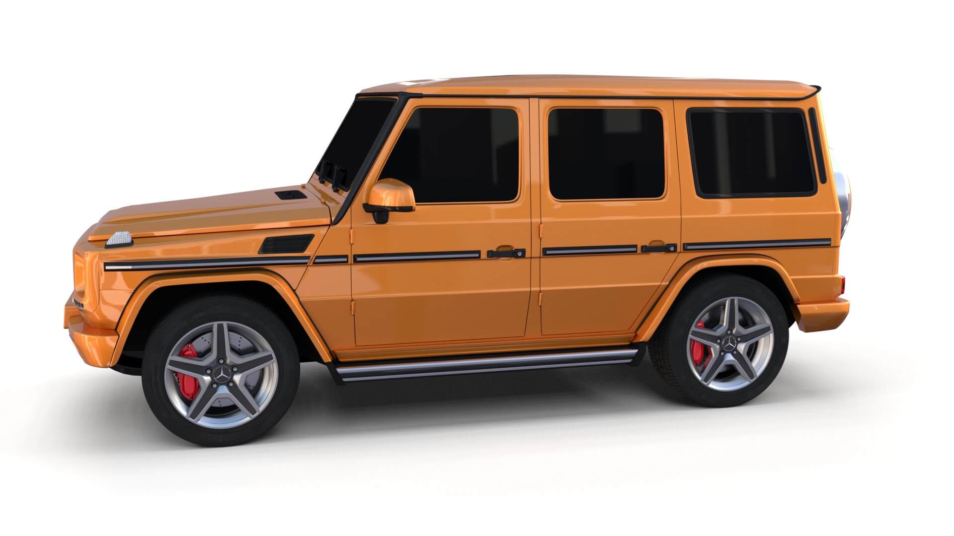 Mercedes Benz G Class Orange - 3D Model by dragosburian
