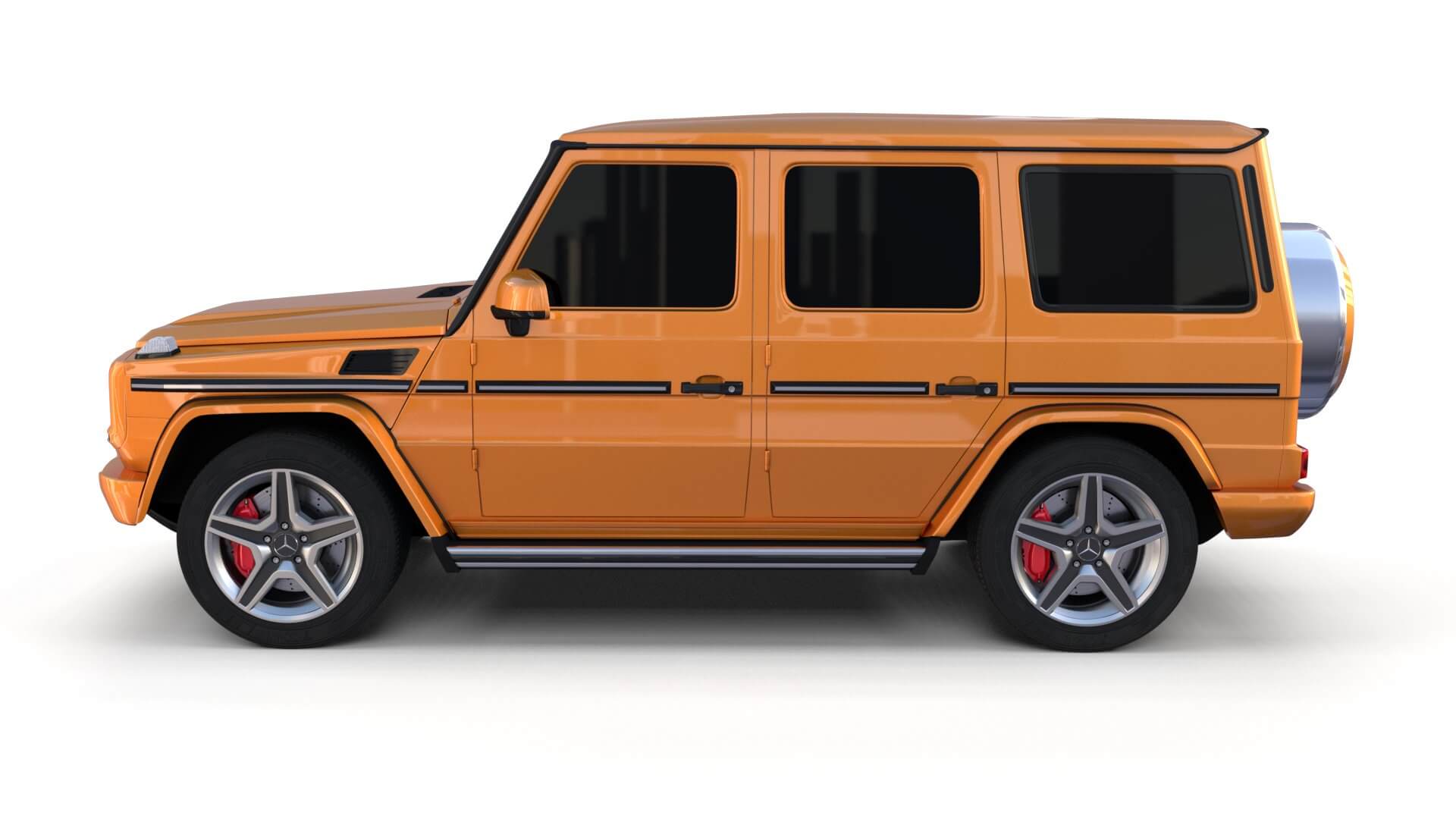 Mercedes Benz G Class Orange - 3D Model by dragosburian