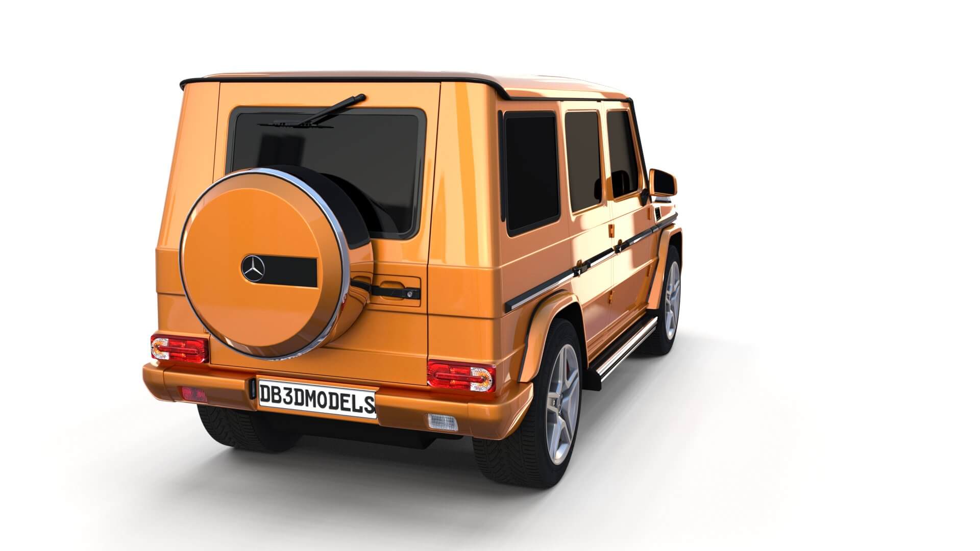 Mercedes Benz G Class Orange - 3D Model by dragosburian