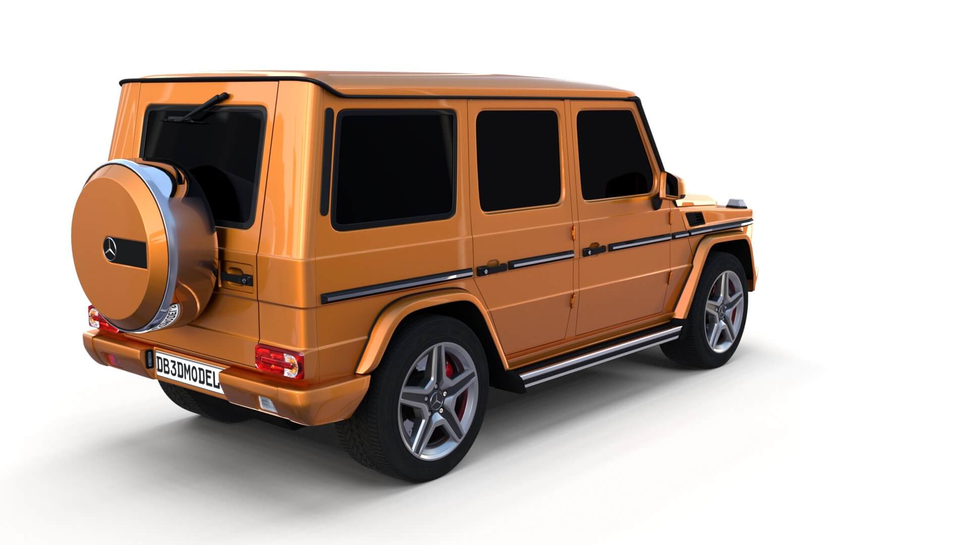Mercedes Benz G Class Orange - 3D Model by dragosburian