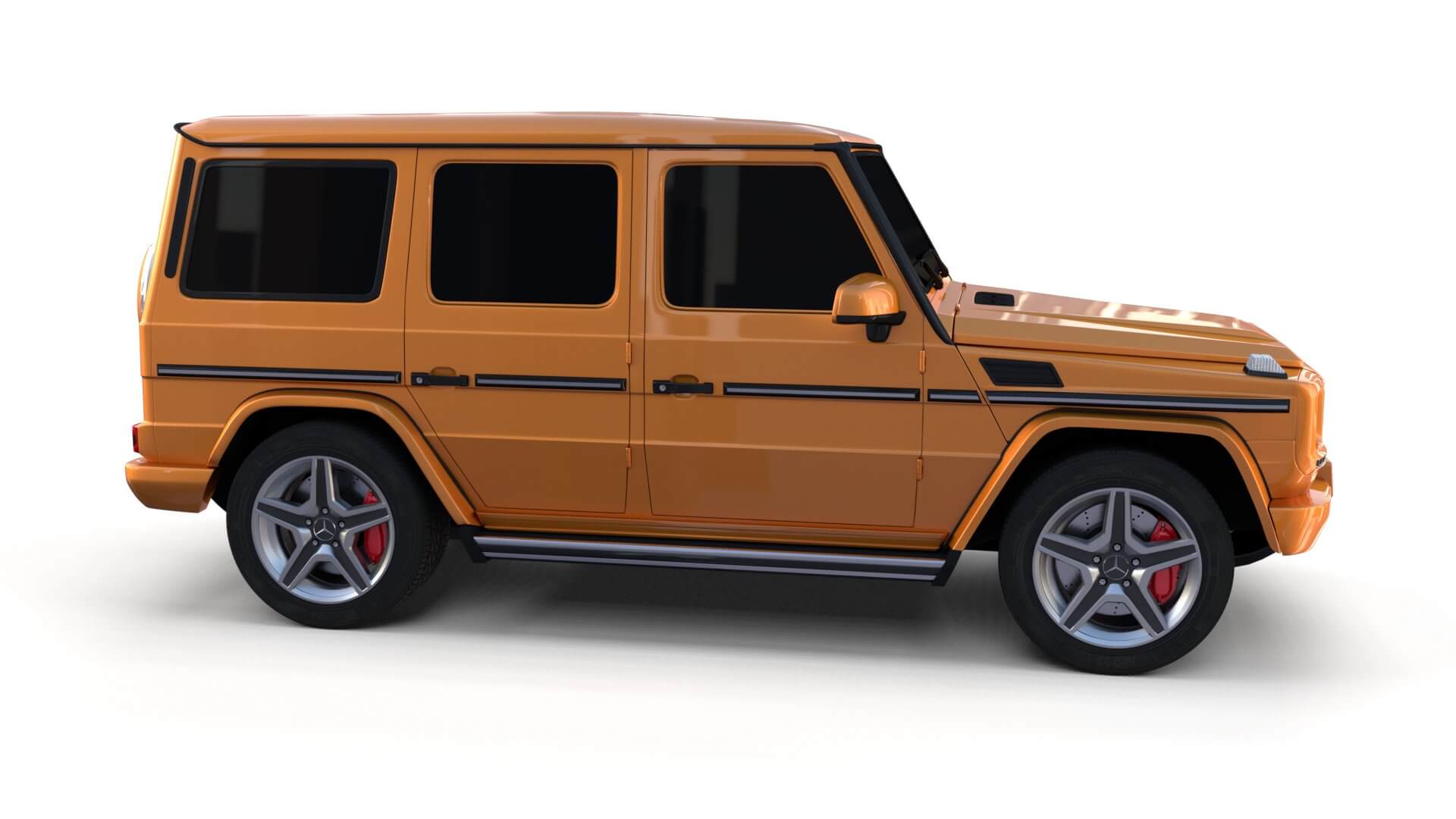 Mercedes Benz G Class Orange - 3D Model by dragosburian