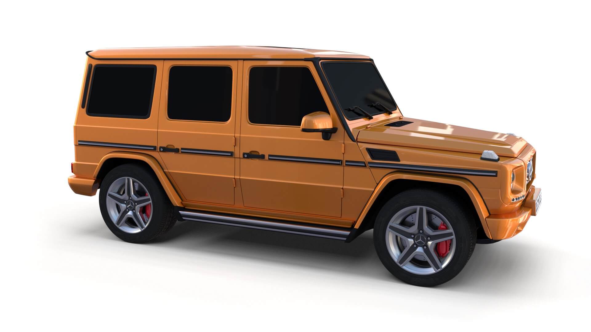 Mercedes Benz G Class Orange - 3D Model by dragosburian