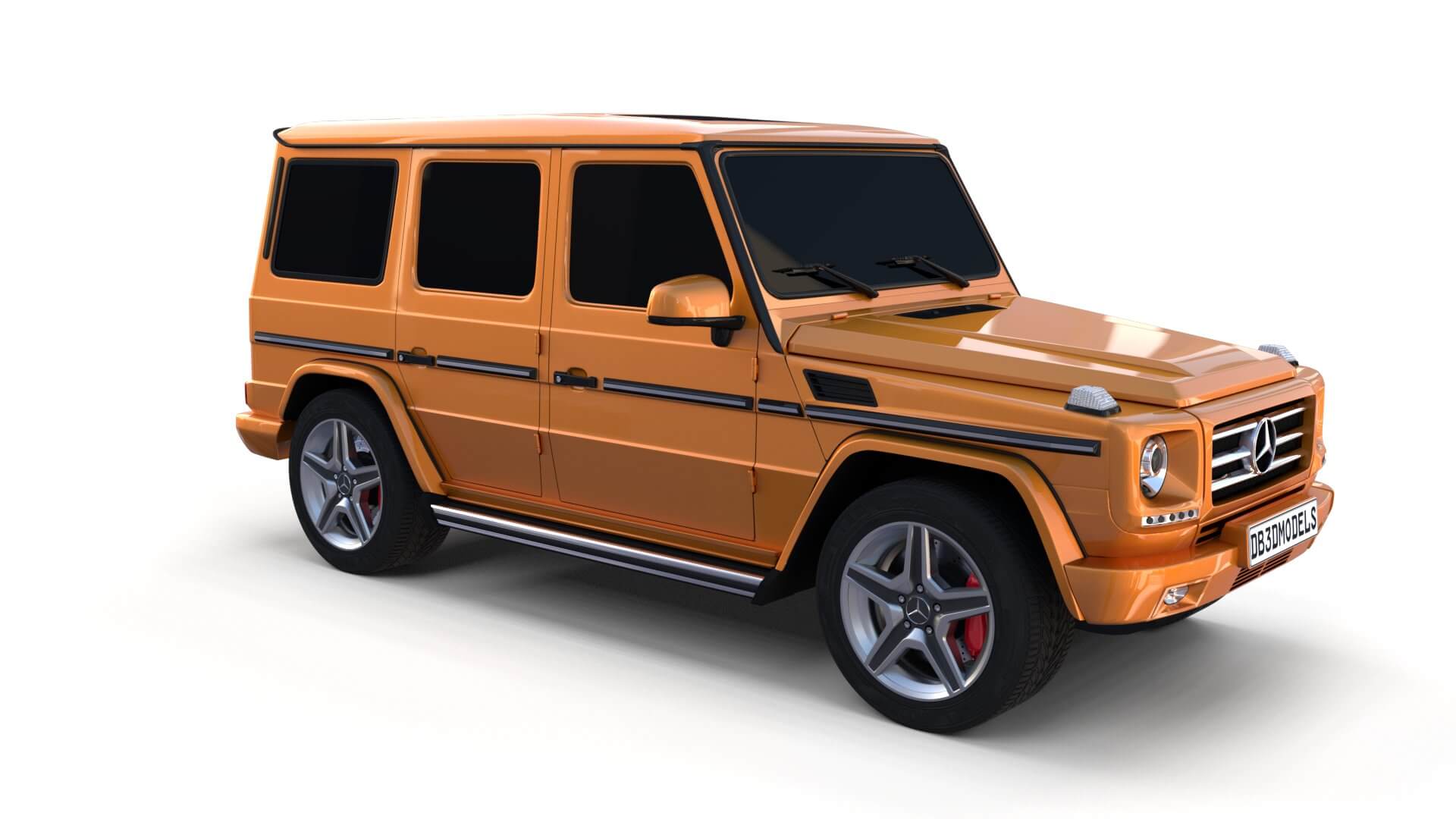 Mercedes Benz G Class Orange - 3D Model by dragosburian