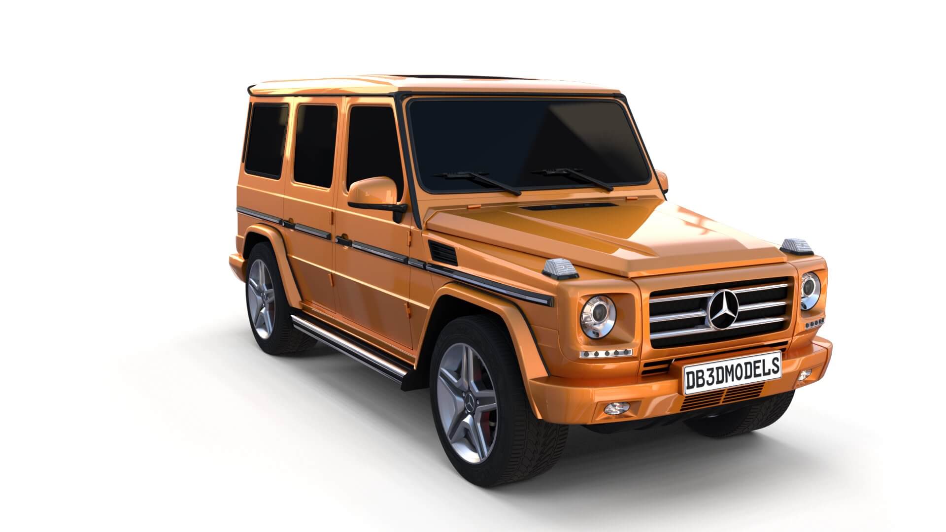 Mercedes Benz G Class Orange - 3D Model by dragosburian
