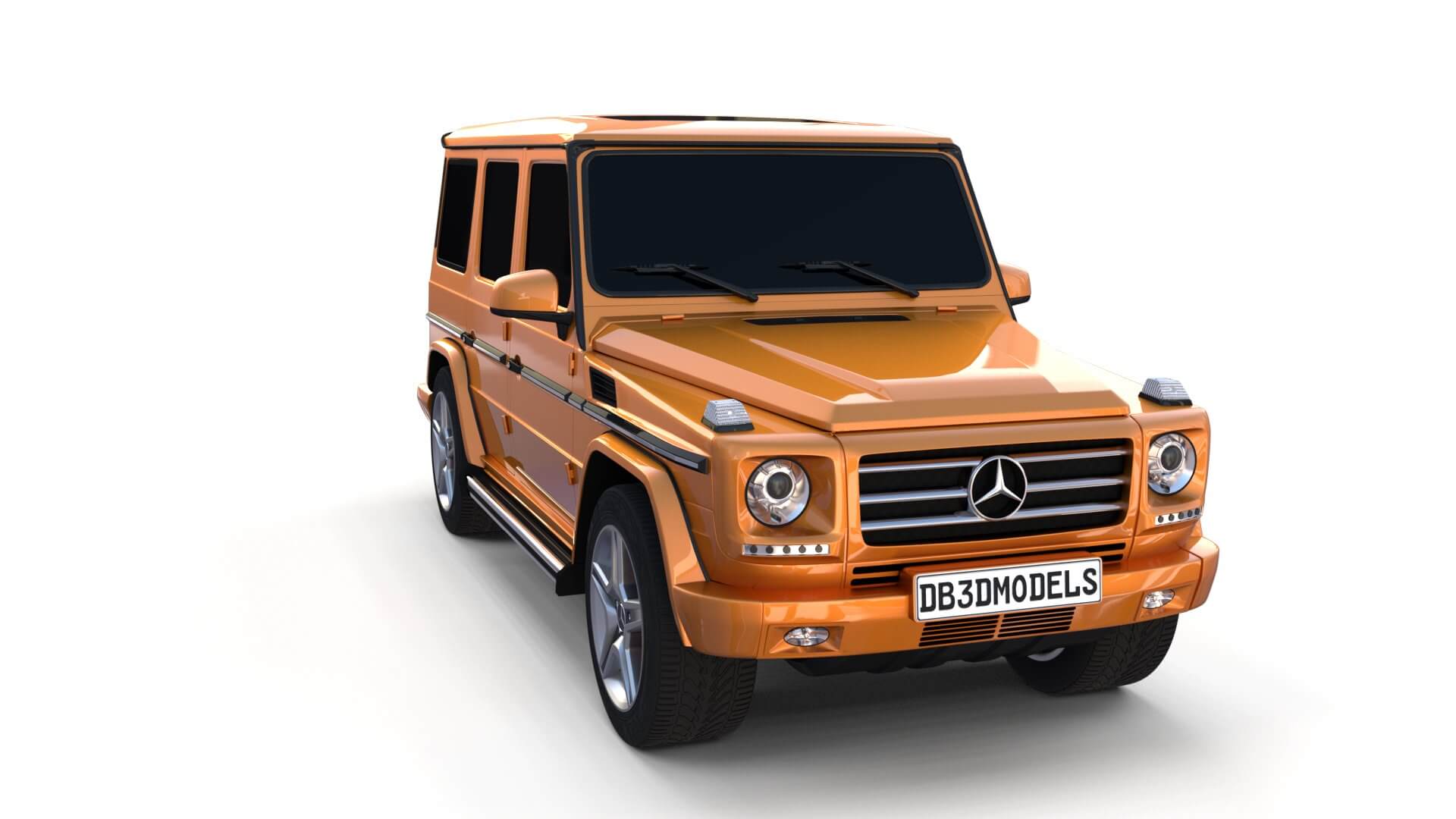 Mercedes Benz G Class Orange - 3D Model by dragosburian
