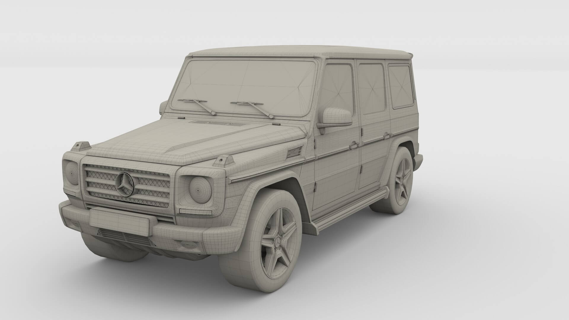 Mercedes Benz G Class Orange - 3D Model by dragosburian