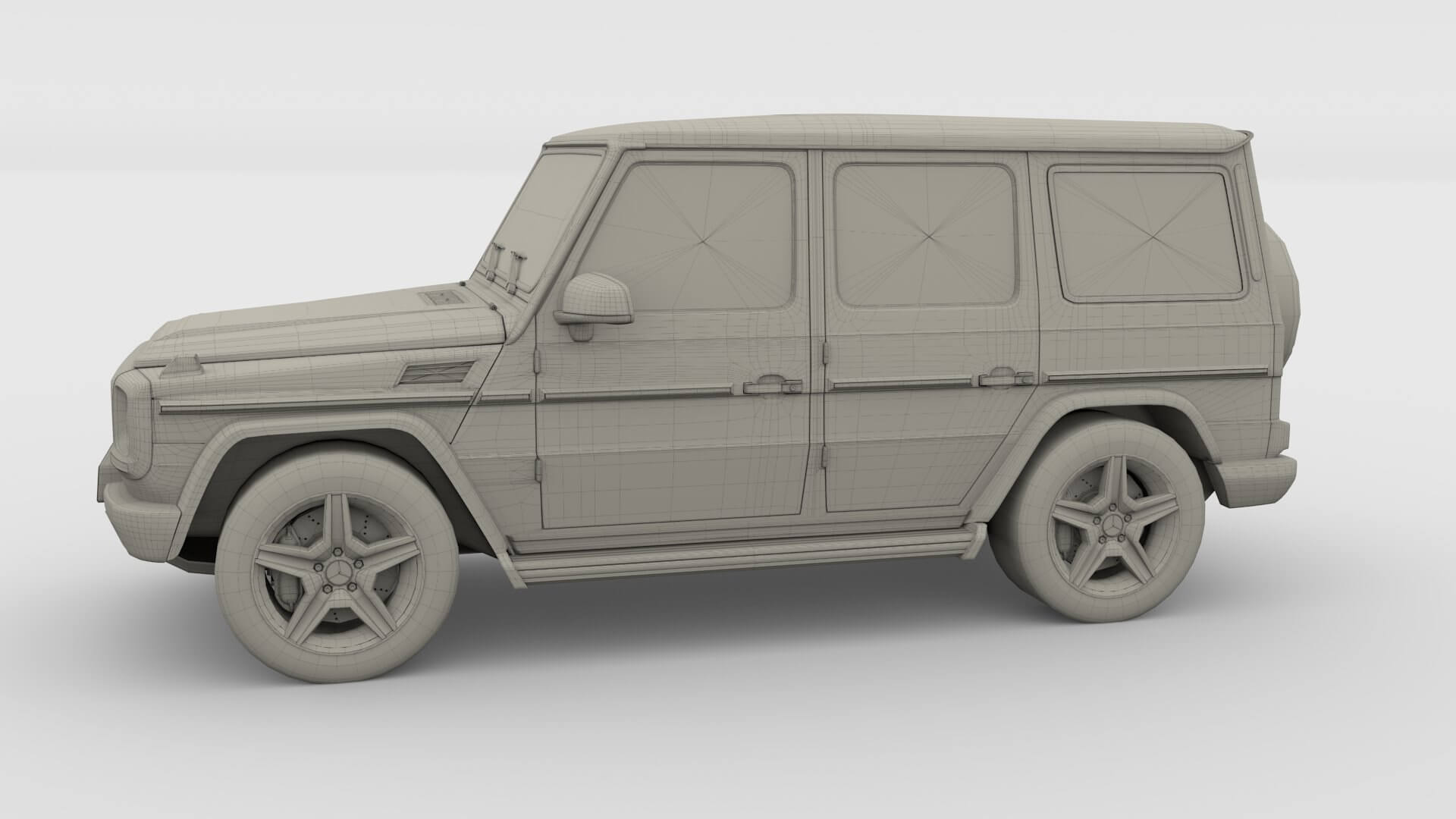 Mercedes Benz G Class Orange - 3D Model by dragosburian