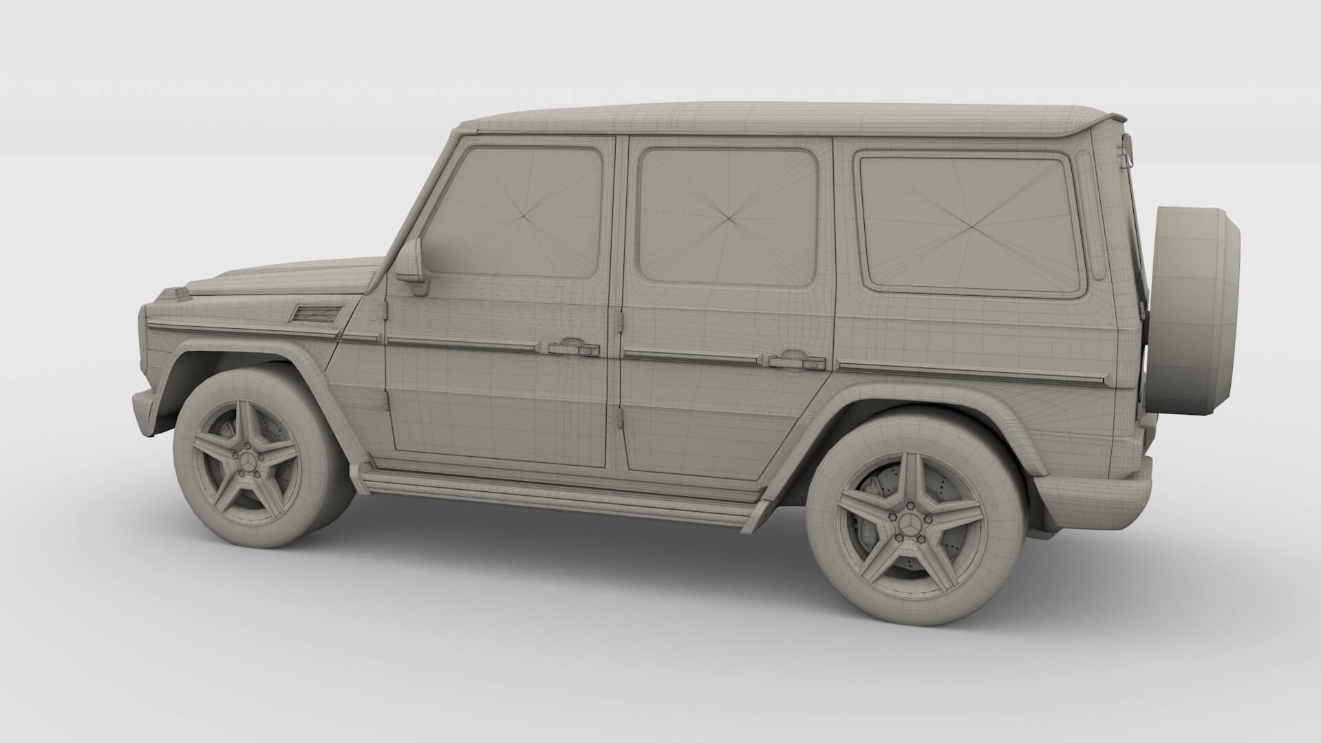Mercedes Benz G Class Orange - 3D Model by dragosburian