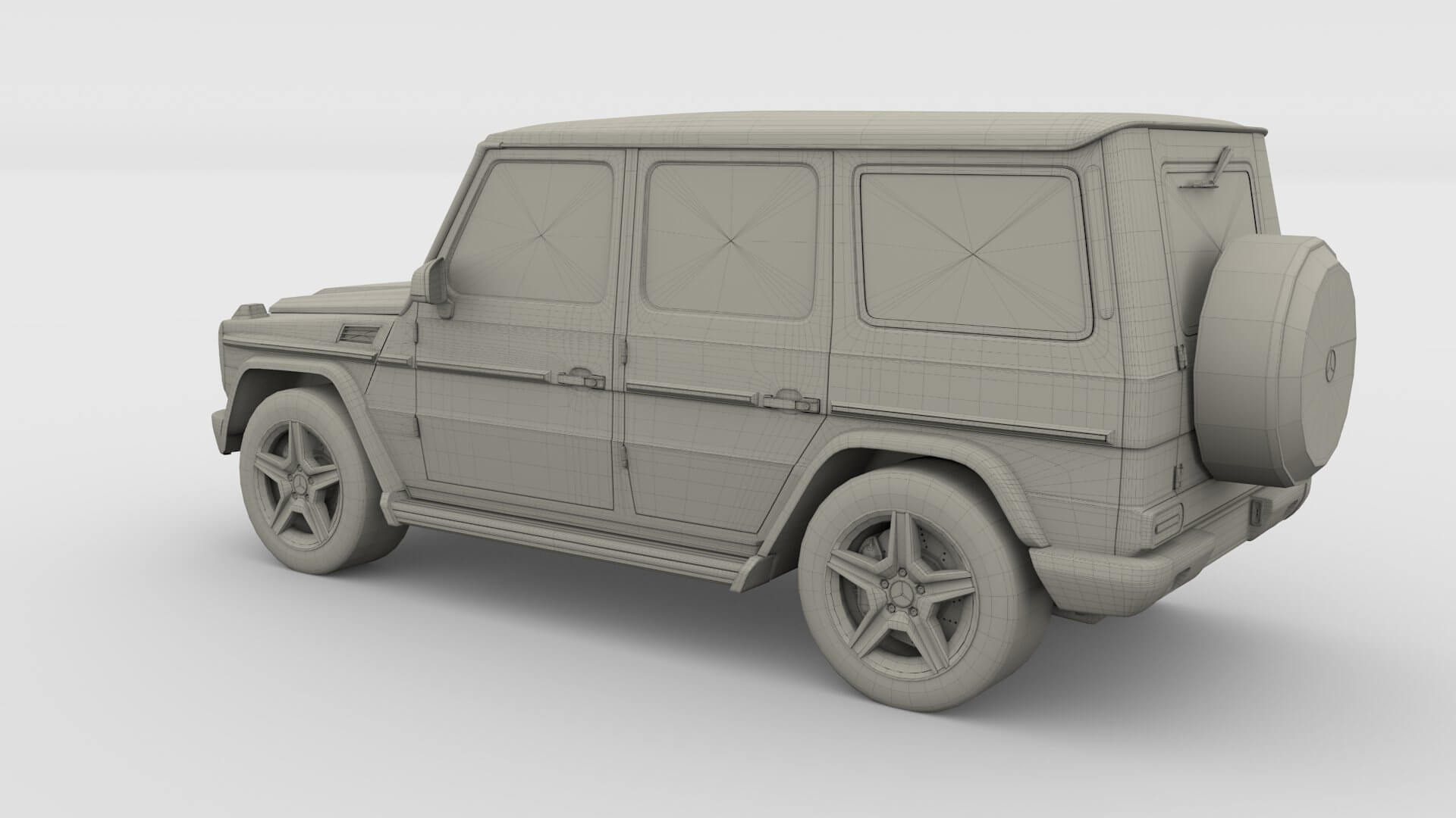 Mercedes Benz G Class Orange - 3D Model by dragosburian