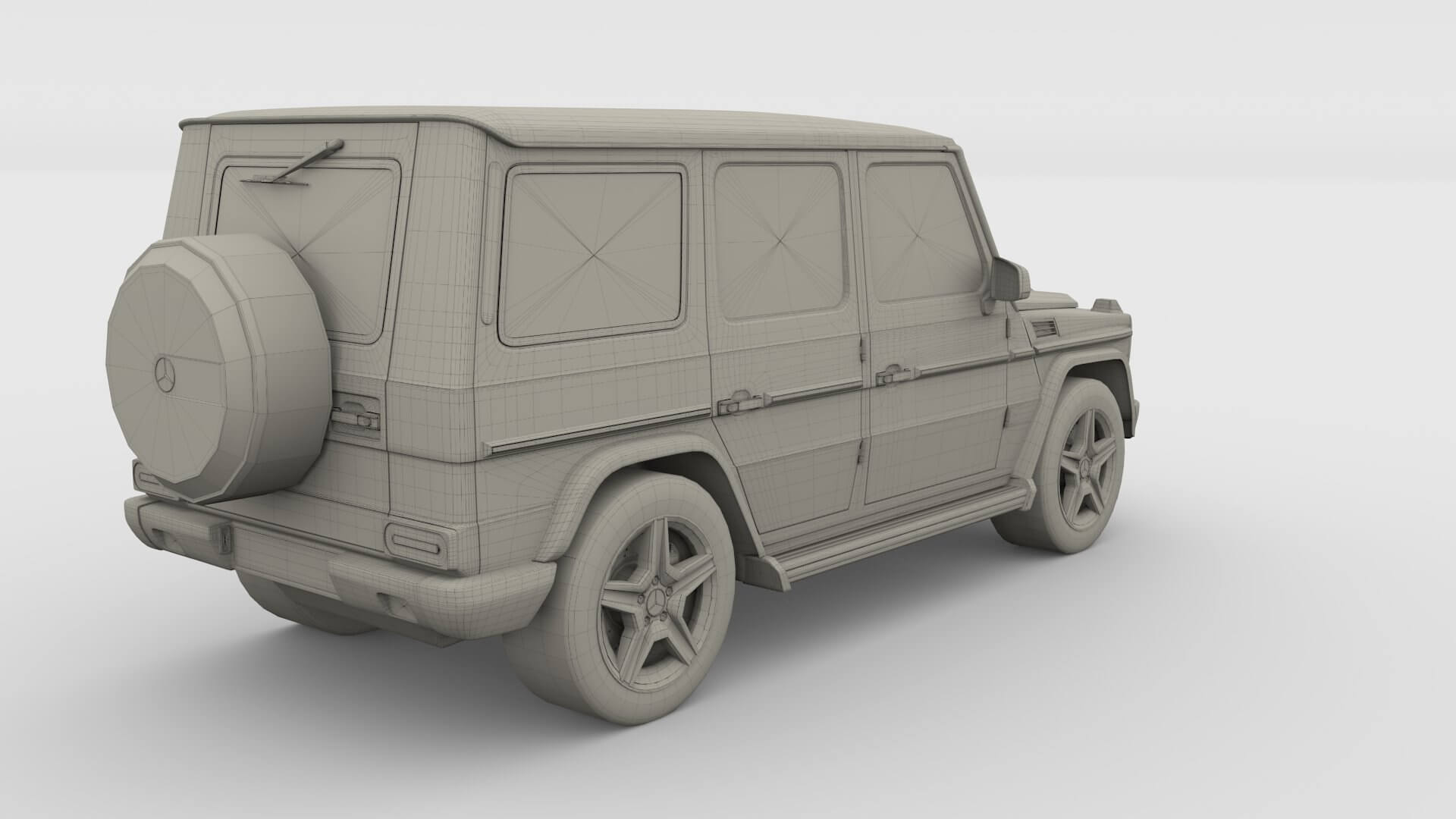 Mercedes Benz G Class Orange - 3D Model by dragosburian