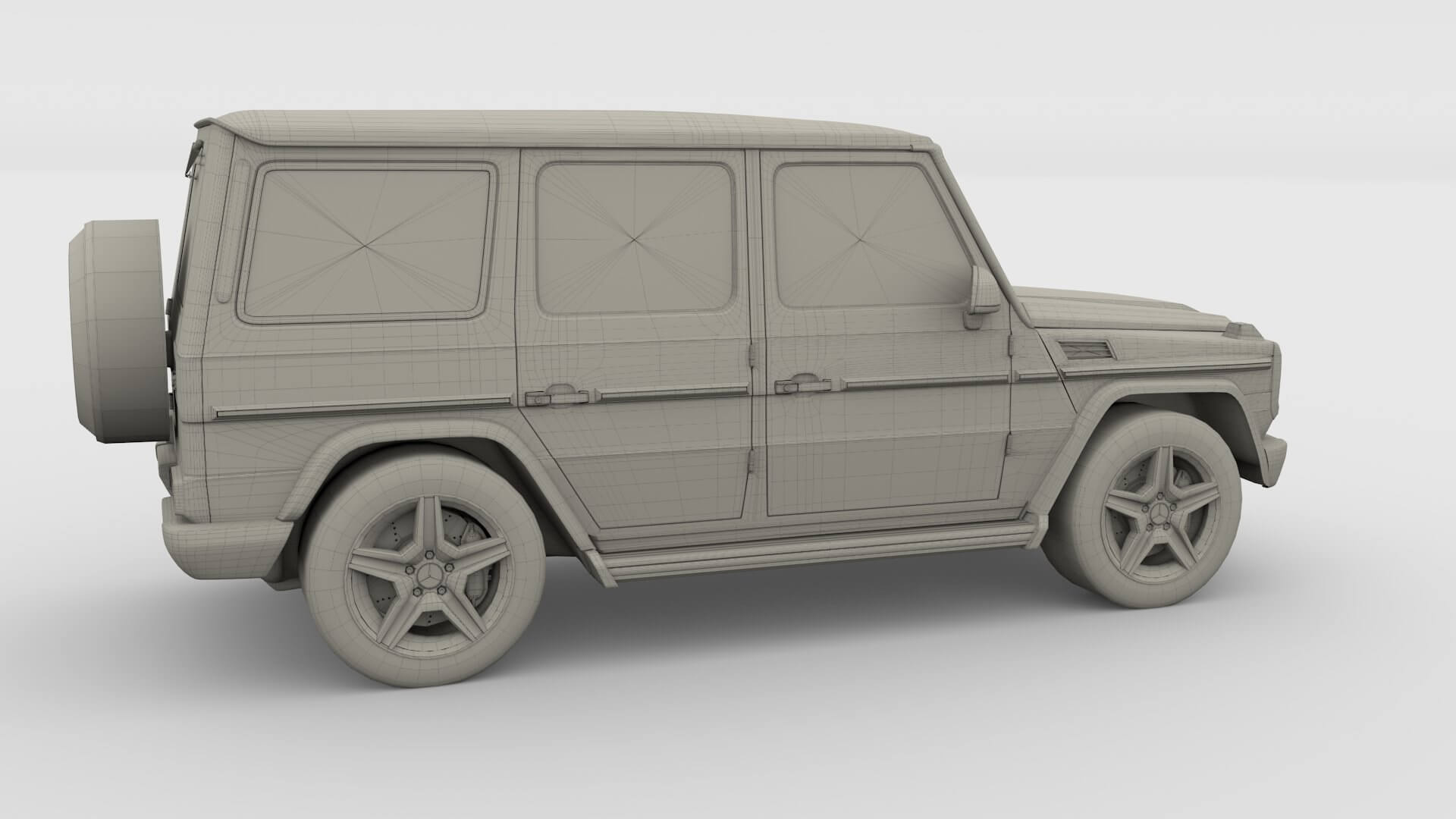 Mercedes Benz G Class Orange - 3D Model by dragosburian