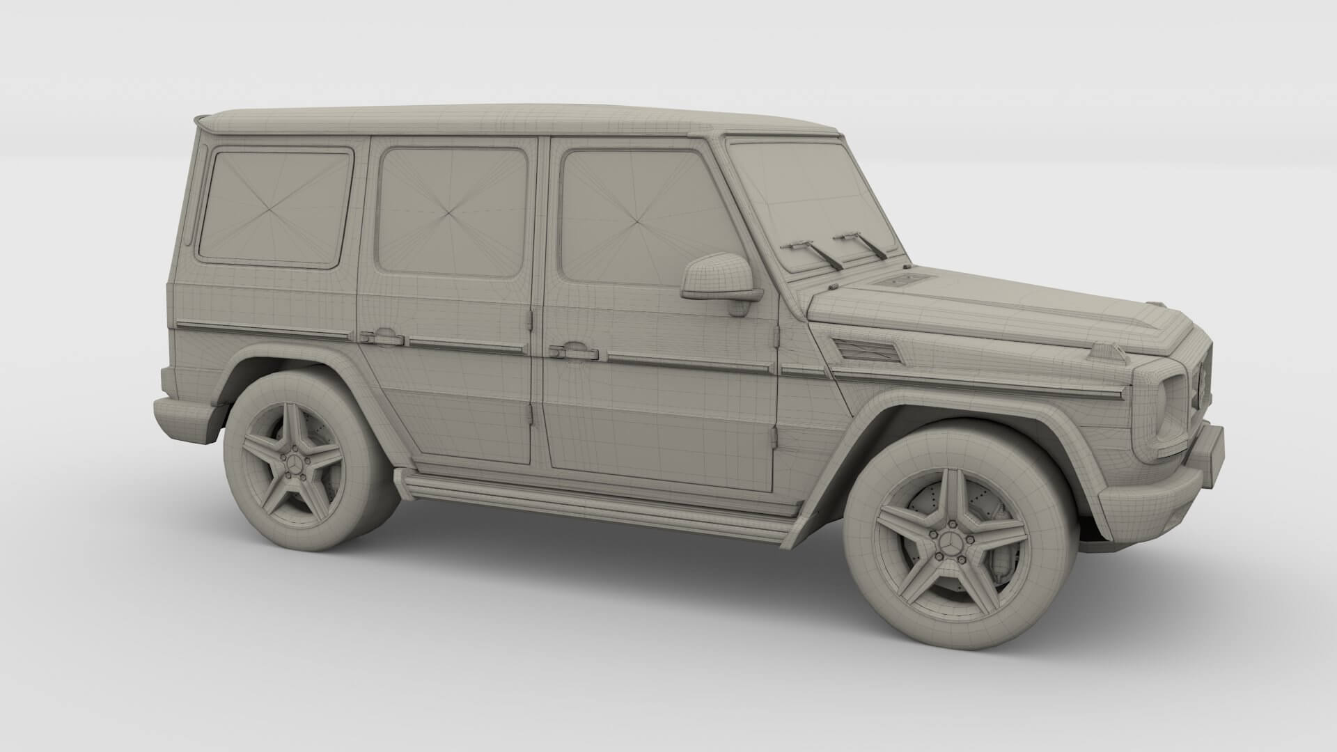 Mercedes Benz G Class Orange - 3D Model by dragosburian