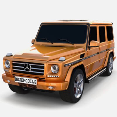 Mercedes Benz G Class Orange - 3D Model by dragosburian