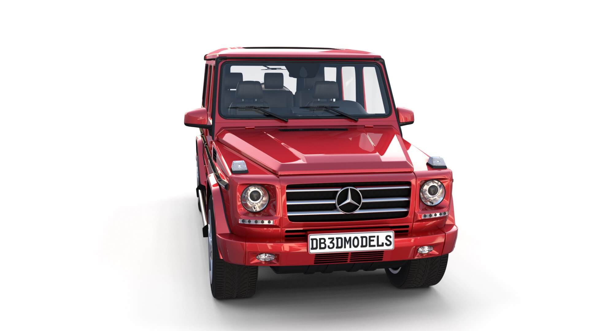 Mercedes Benz G Class with Interior Red - 3D Model by dragosburian