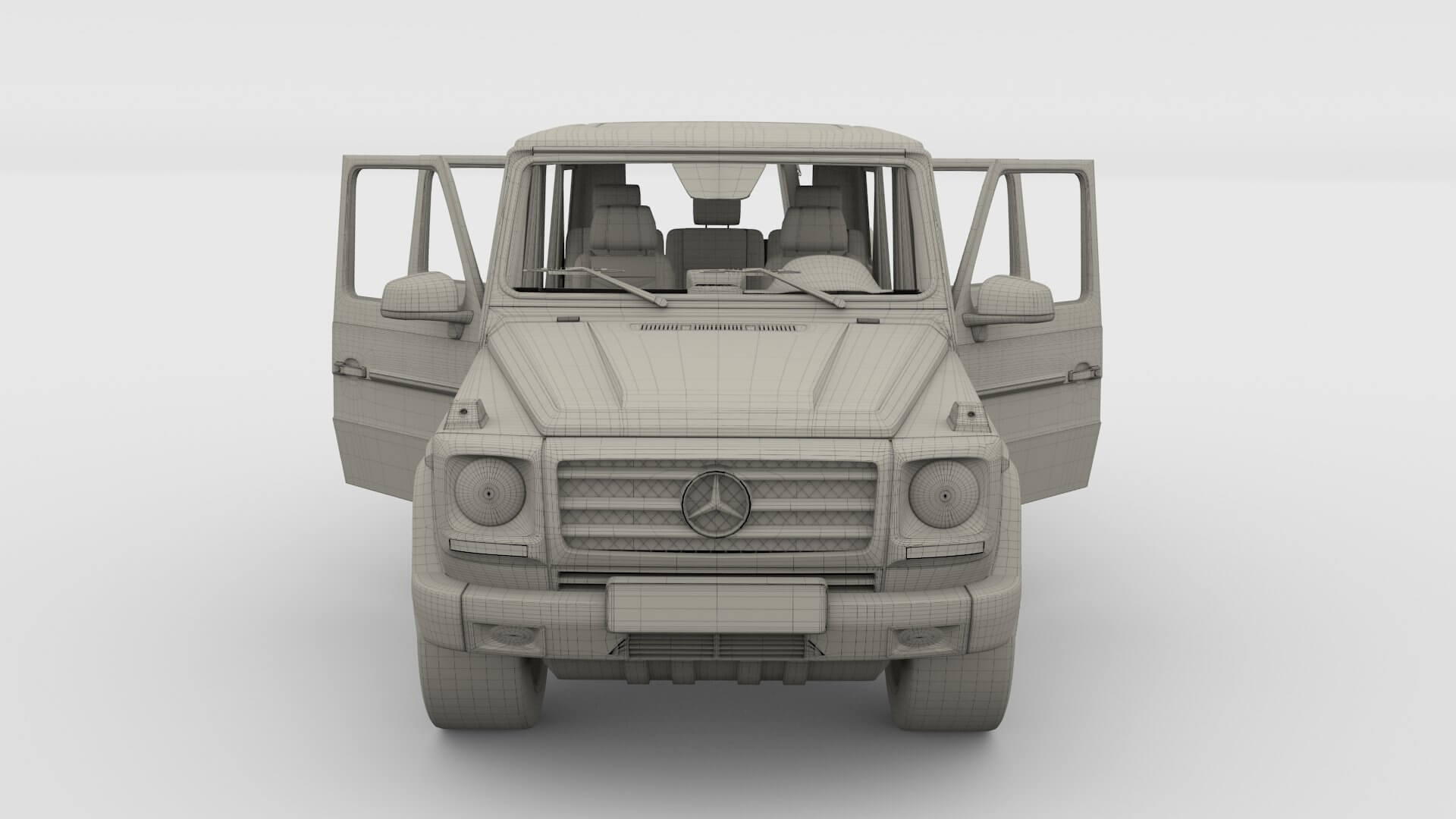 Mercedes Benz G Class with Interior Red - 3D Model by dragosburian