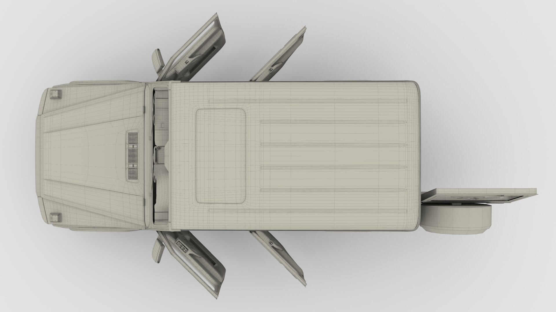 Mercedes Benz G Class with Interior Red - 3D Model by dragosburian