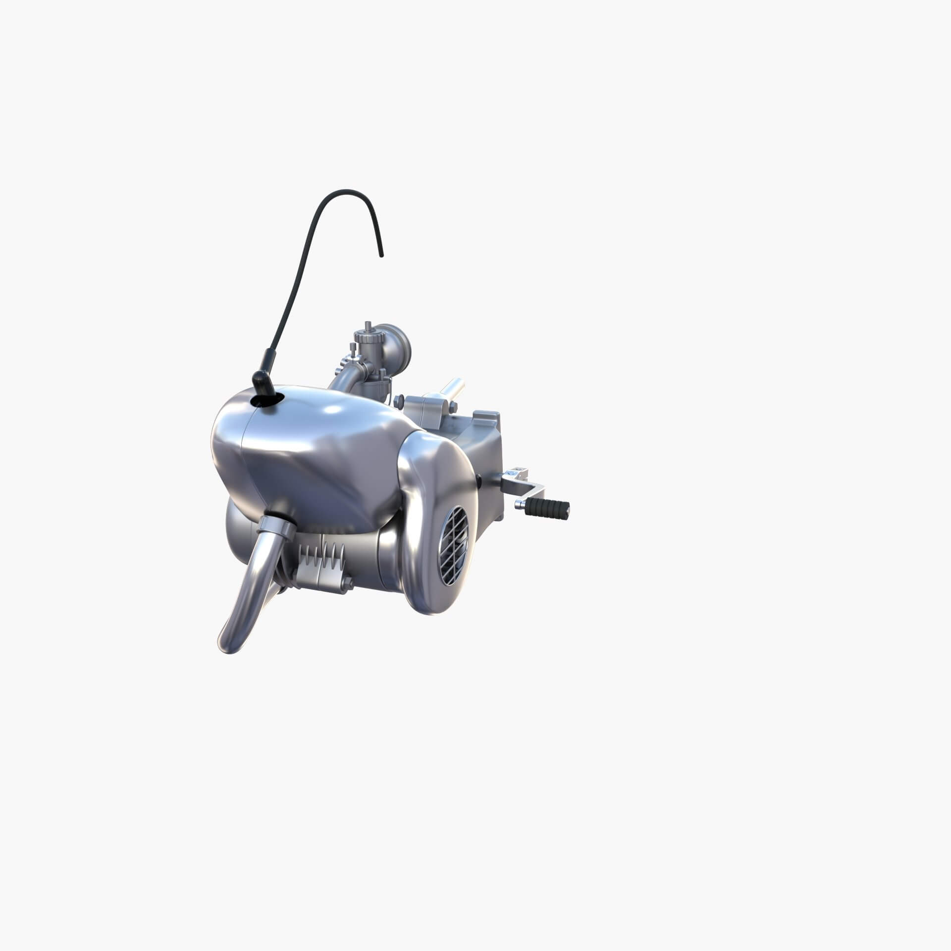 Moped Engine - 3D Model by dragosburian