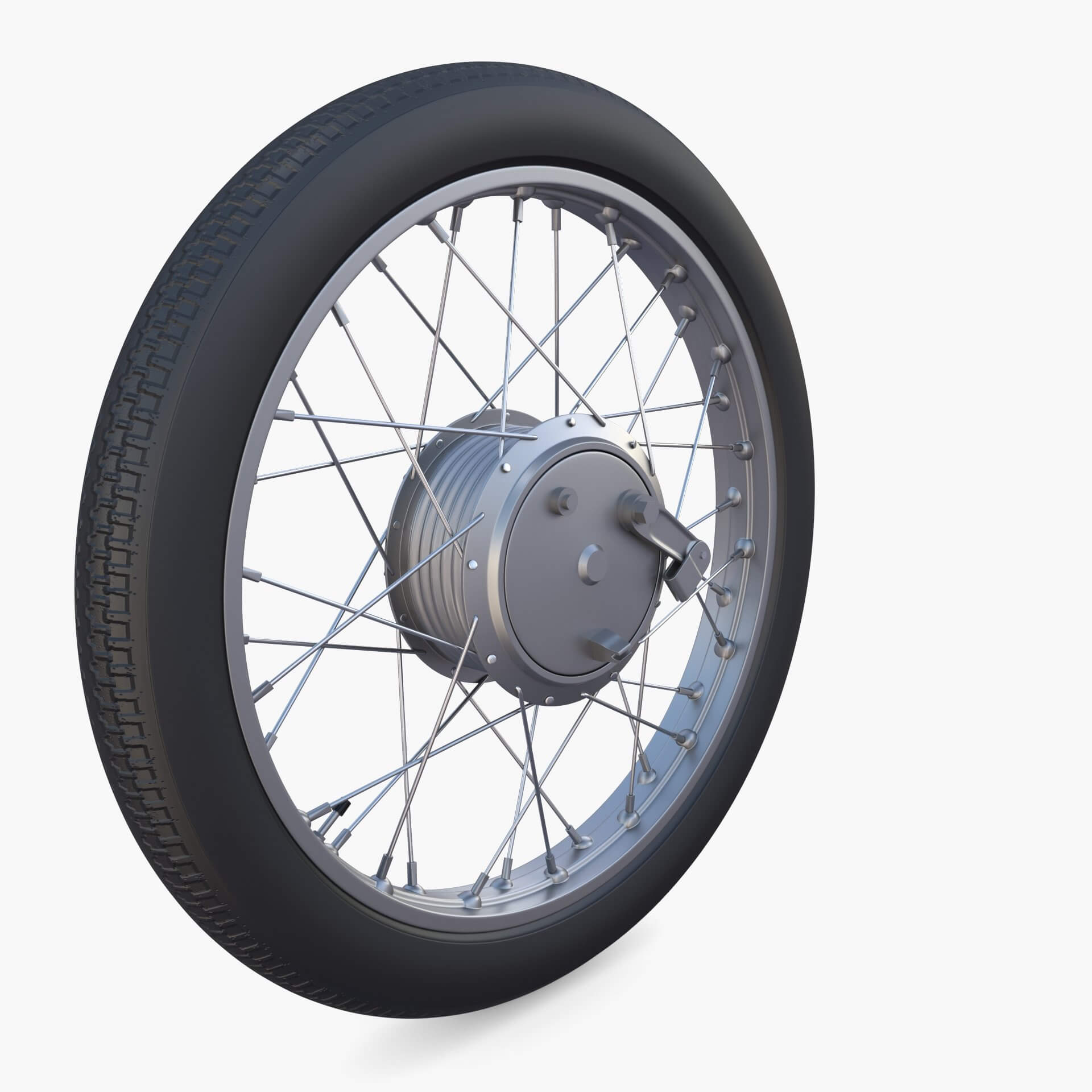 Moped Wheel - 3D Model by dragosburian