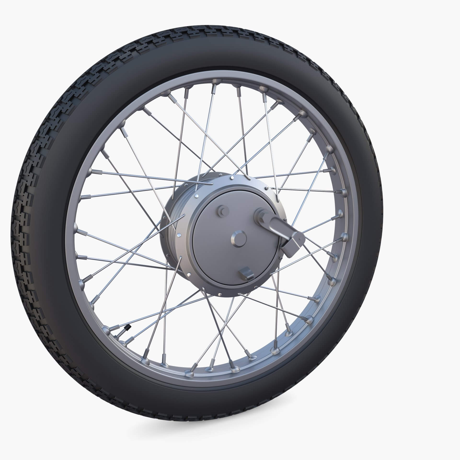 Moped Wheel - 3D Model by dragosburian