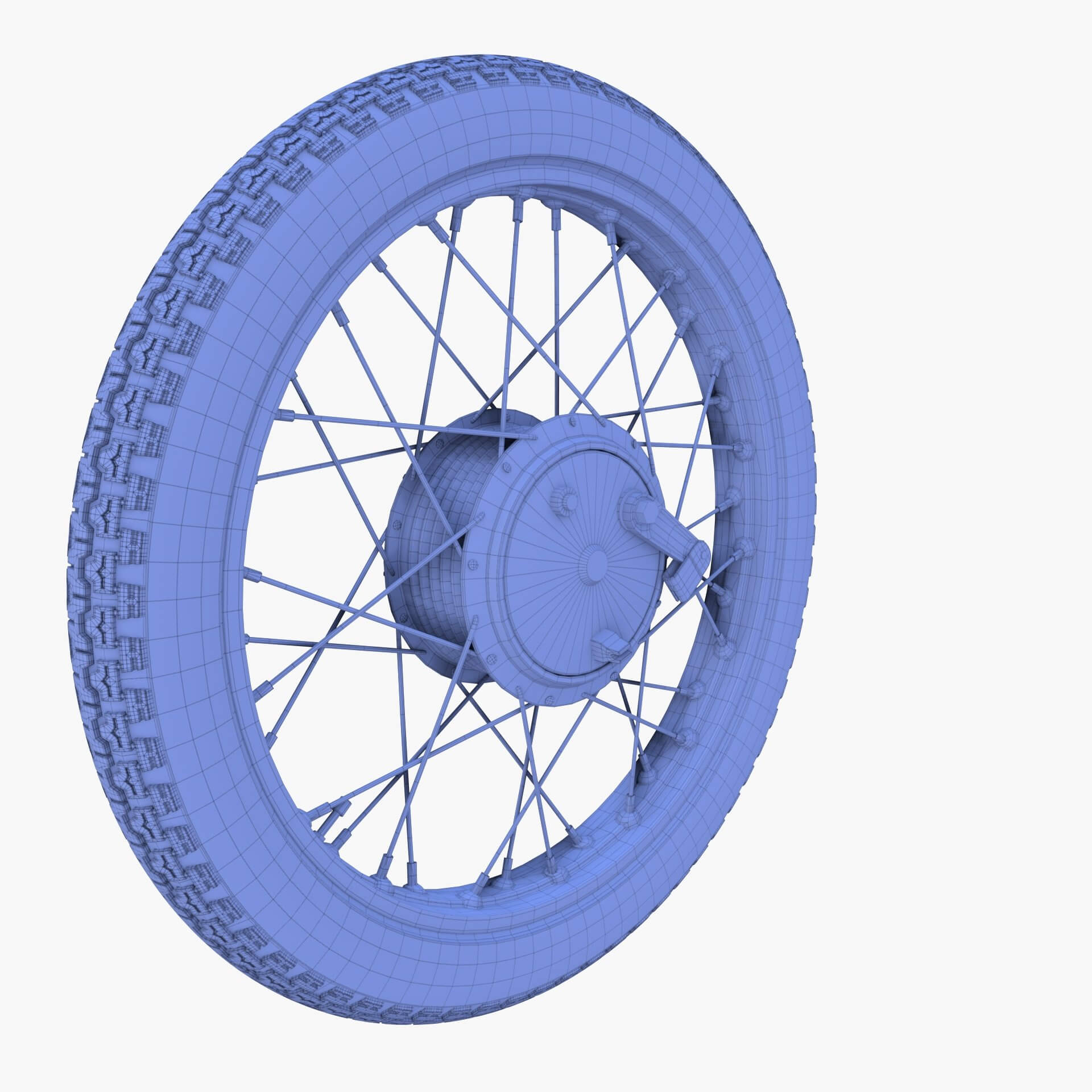Moped Wheel - 3D Model by dragosburian