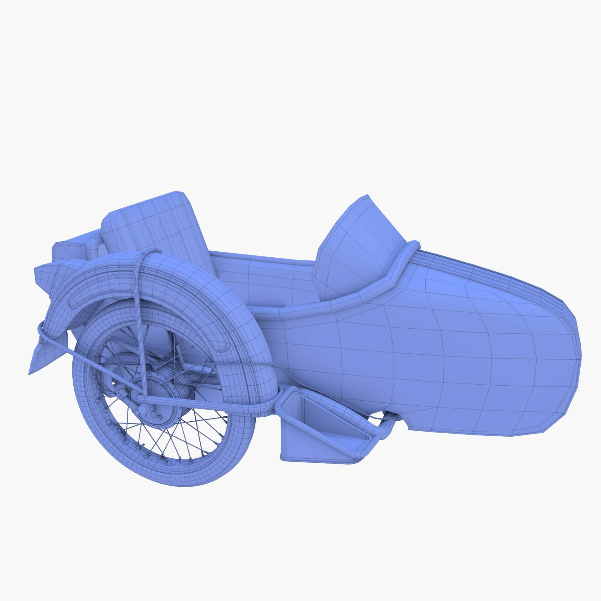 Motorcycle Sidecar - 3D Model by dragosburian
