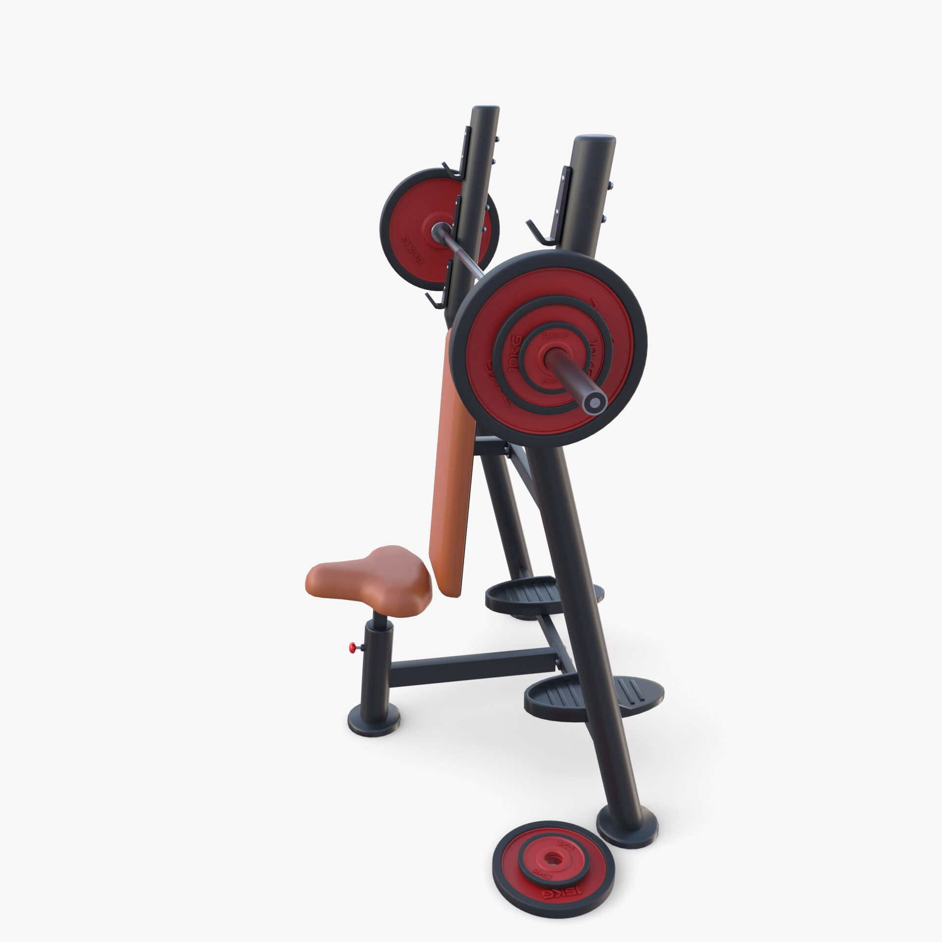 Olympic Shoulder Bench - 3D Model by dragosburian