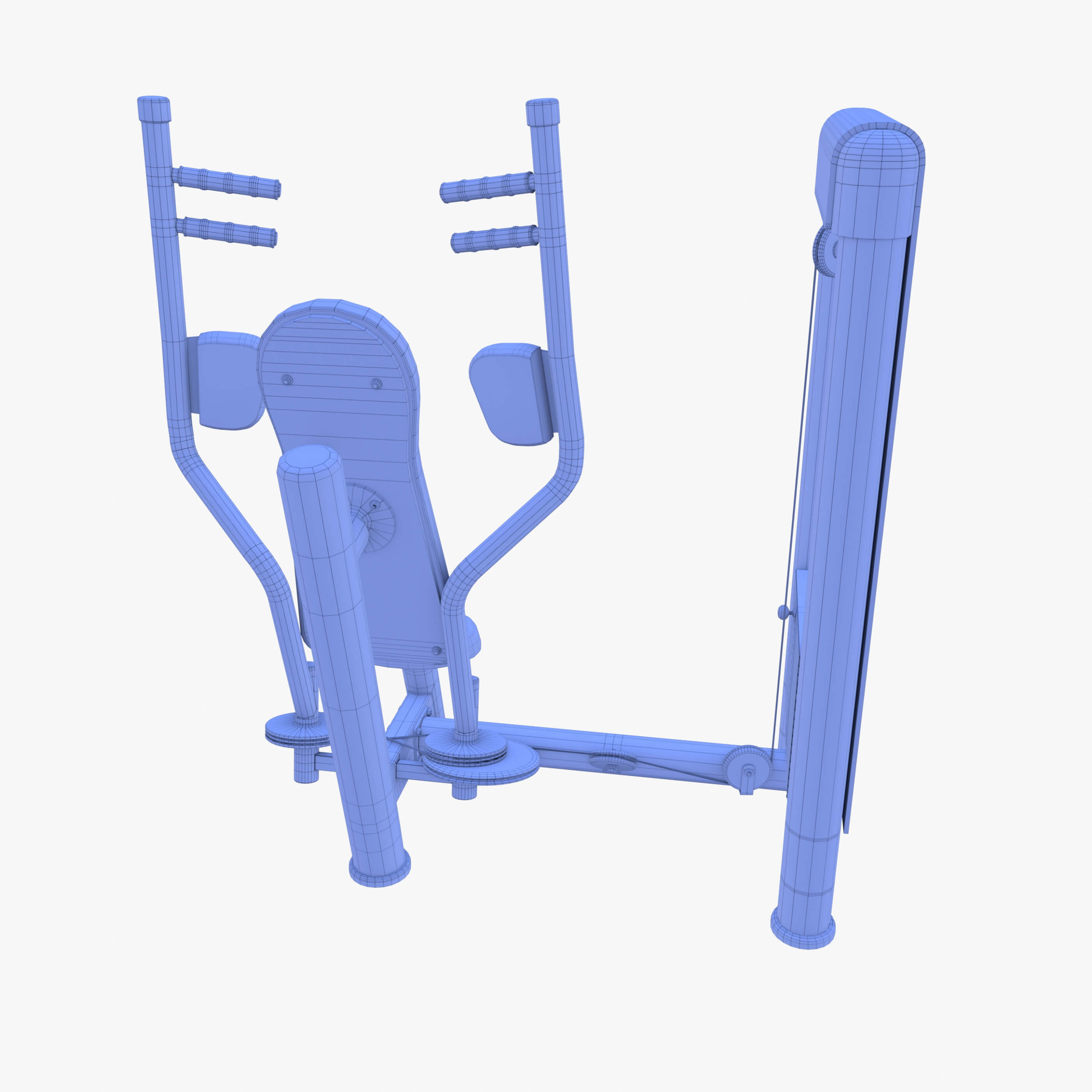 Pec Deck Machine - 3D Model by dragosburian