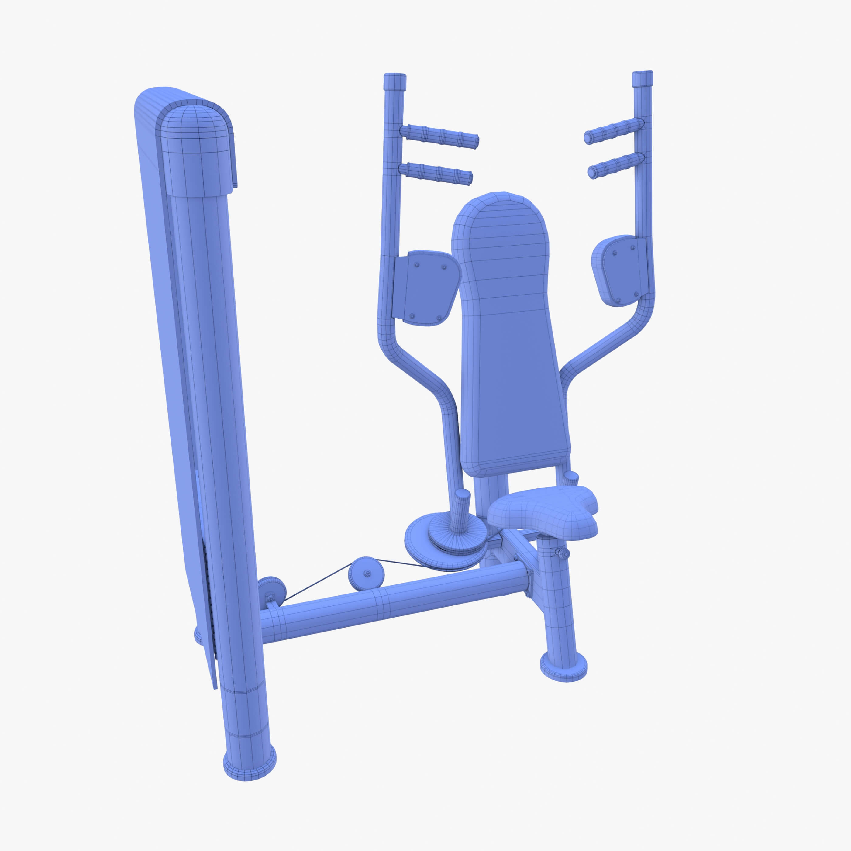 Pec Deck Machine - 3D Model by dragosburian