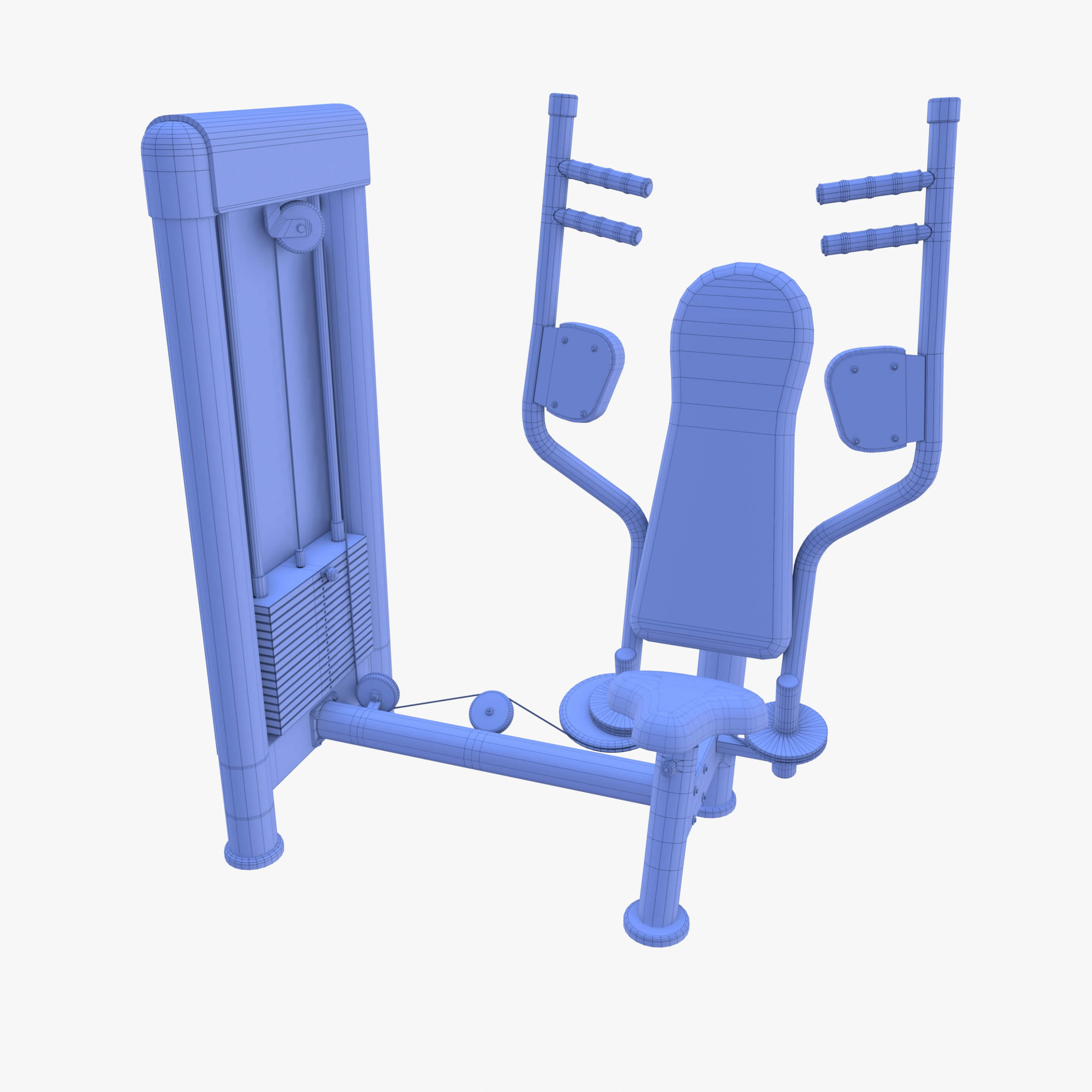 Pec Deck Machine - 3D Model by dragosburian
