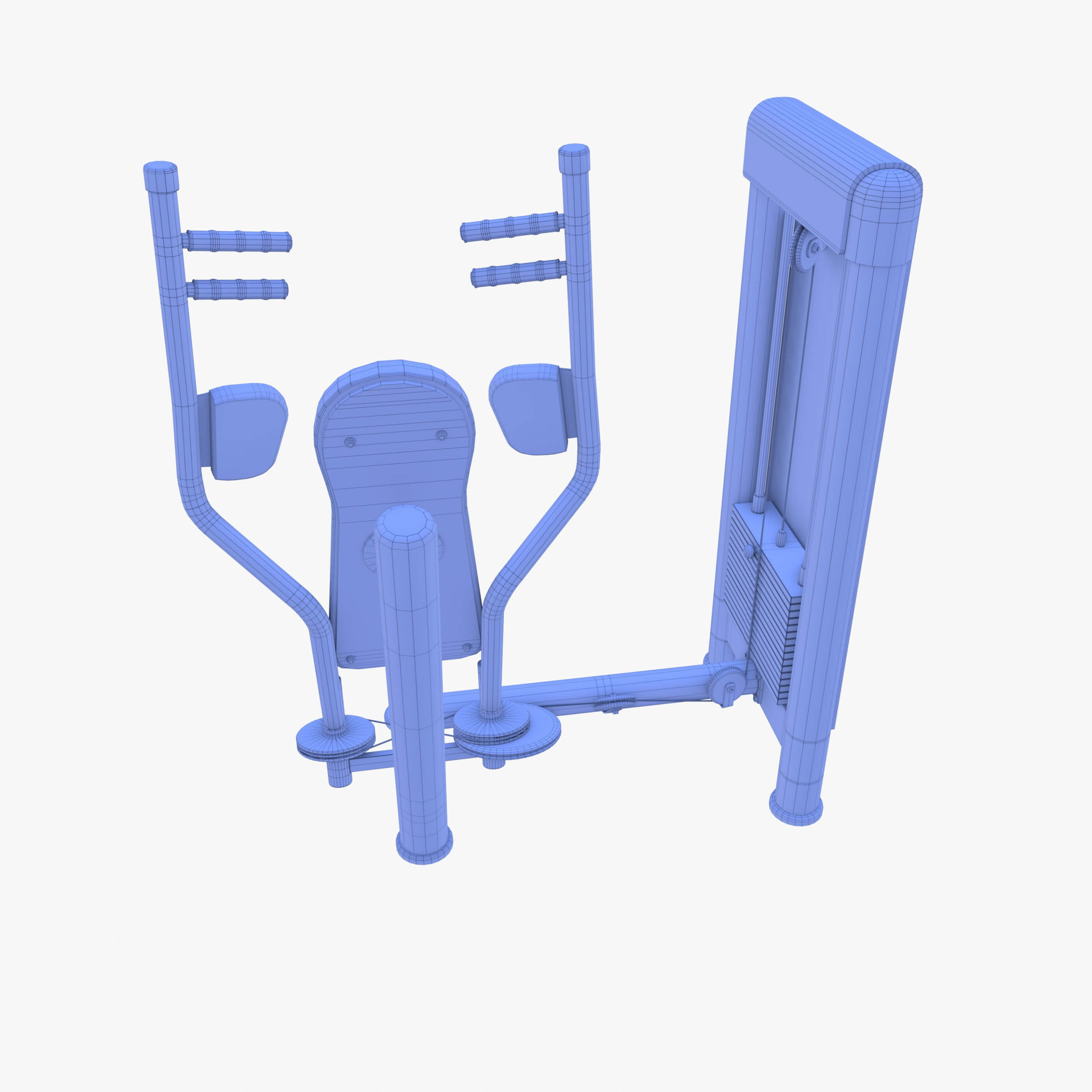 Pec Deck Machine - 3D Model by dragosburian
