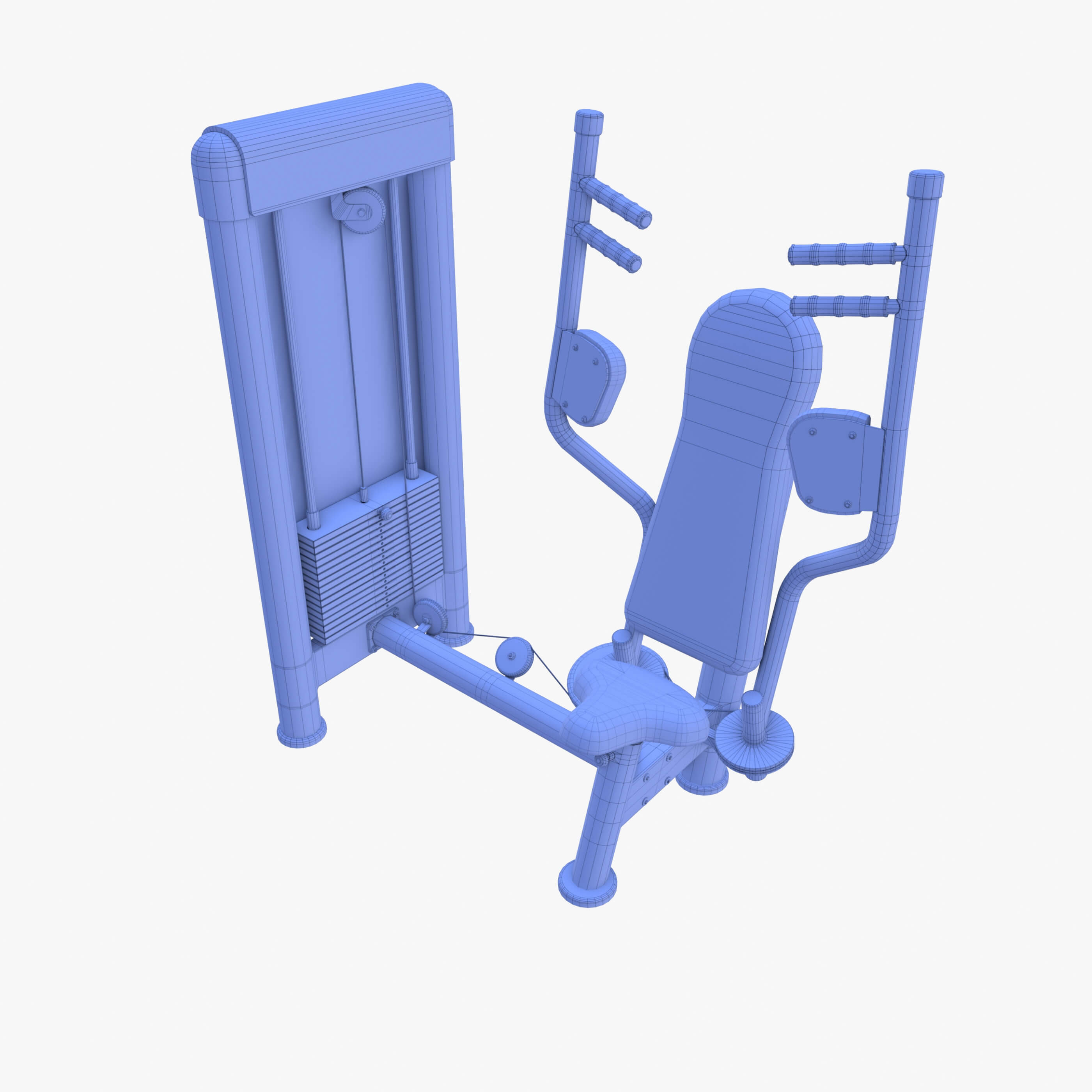 Pec Deck Machine - 3D Model by dragosburian