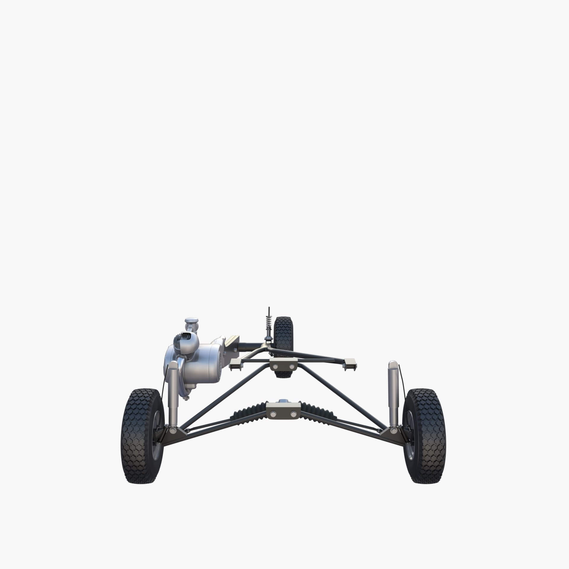 Peel P50 Red with Chassis - 3D Model by dragosburian