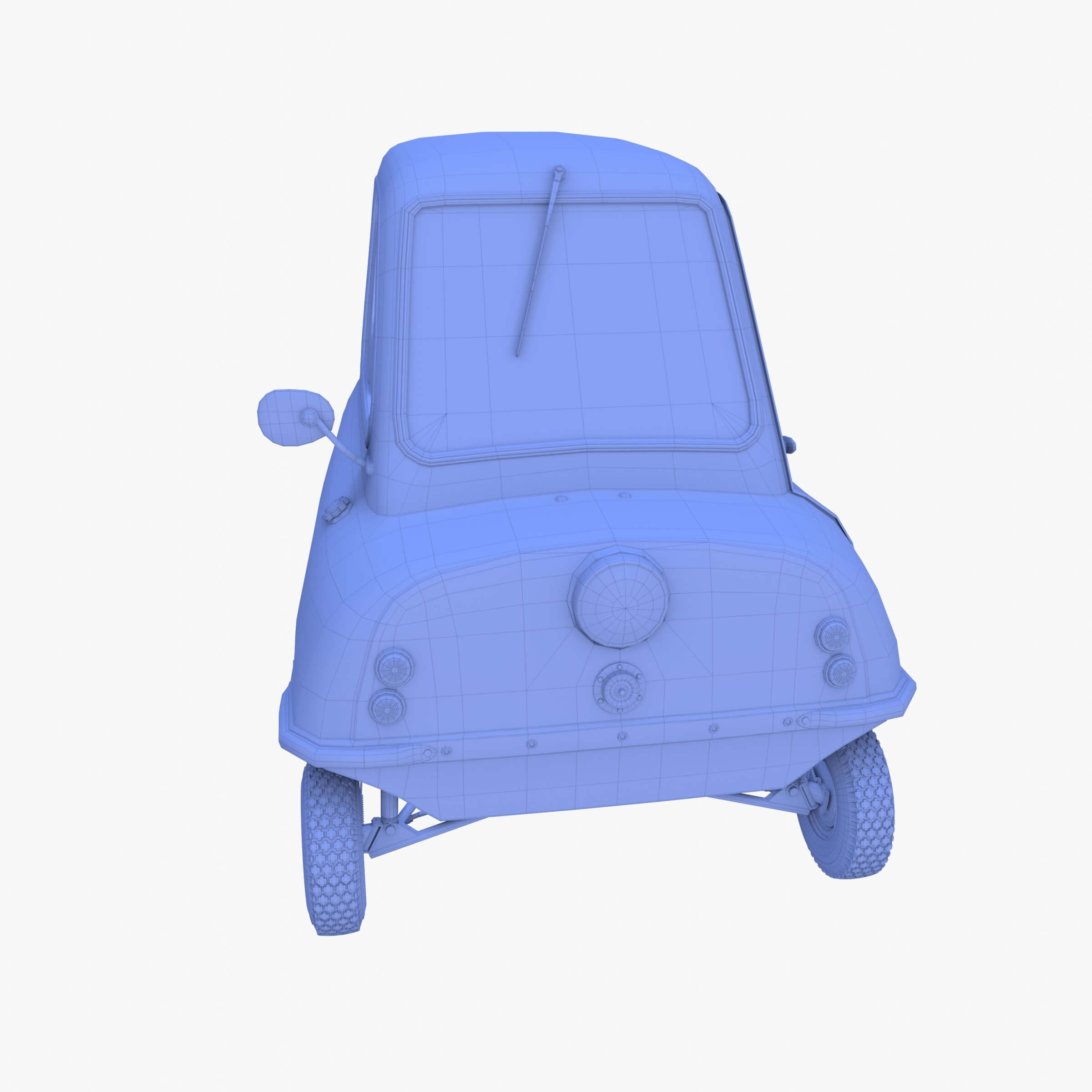 Peel P50 Red with Chassis - 3D Model by dragosburian