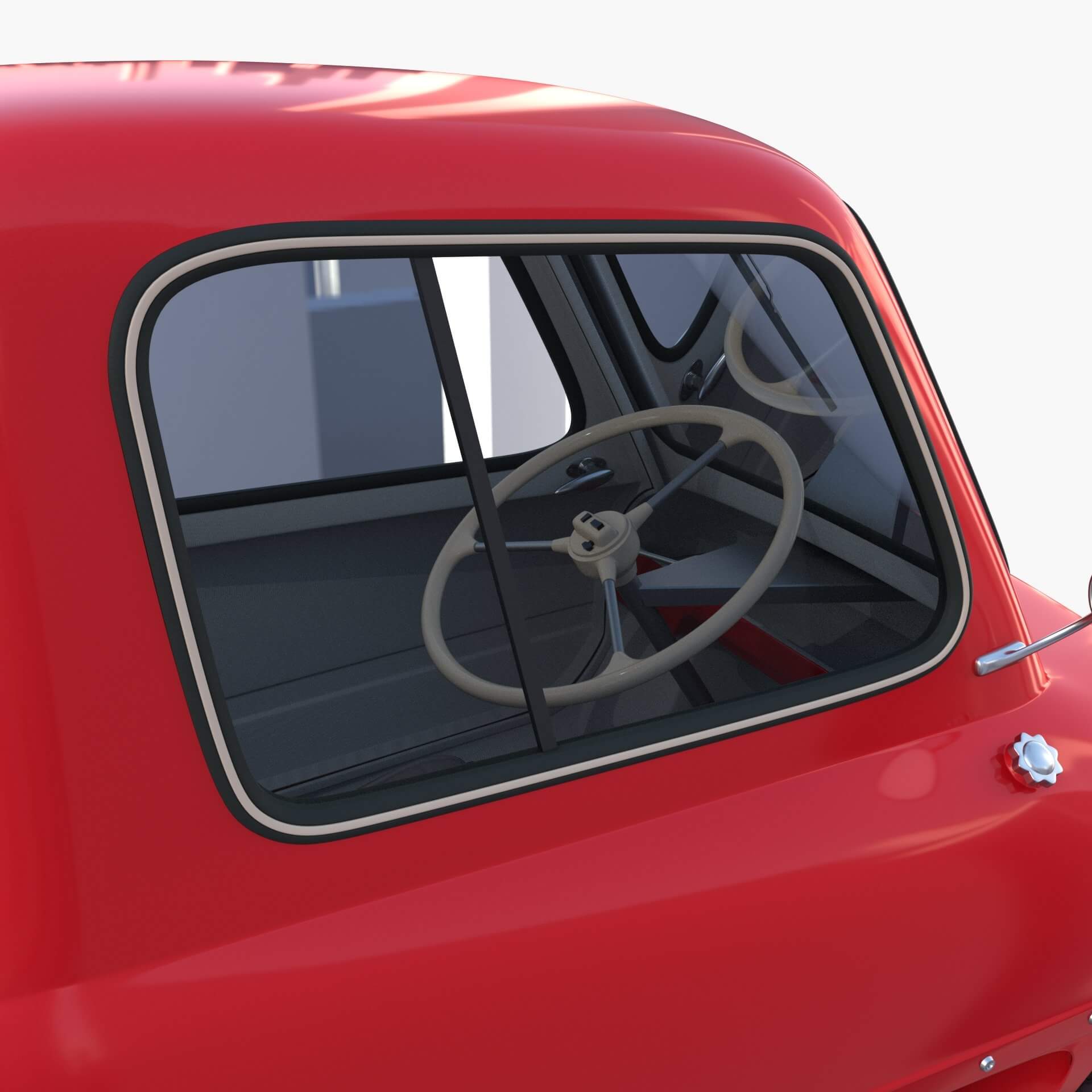 Peel P50 Red with Interior and Chassis - 3D Model by dragosburian