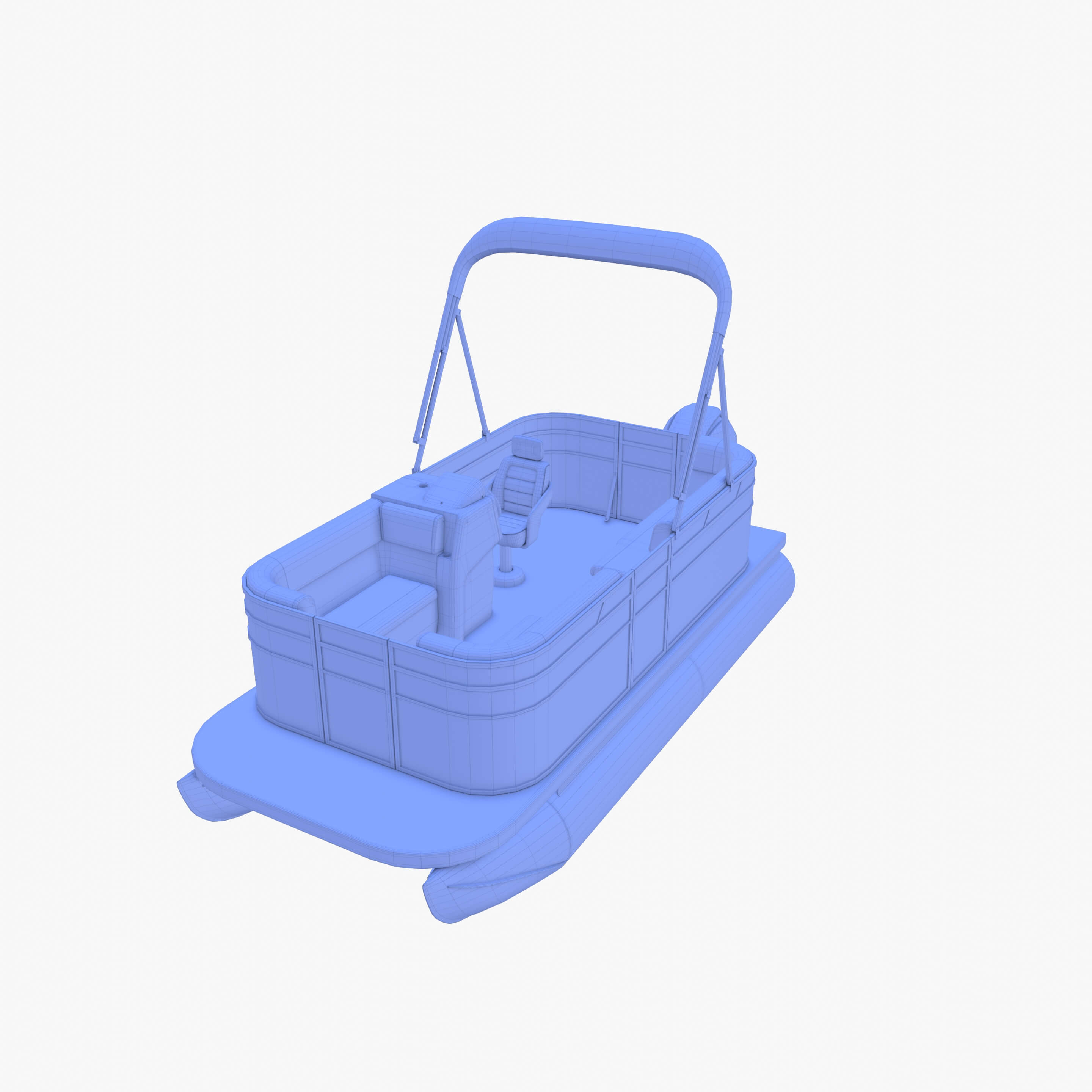 Pontoon Boat V1 - 3D Model by dragosburian