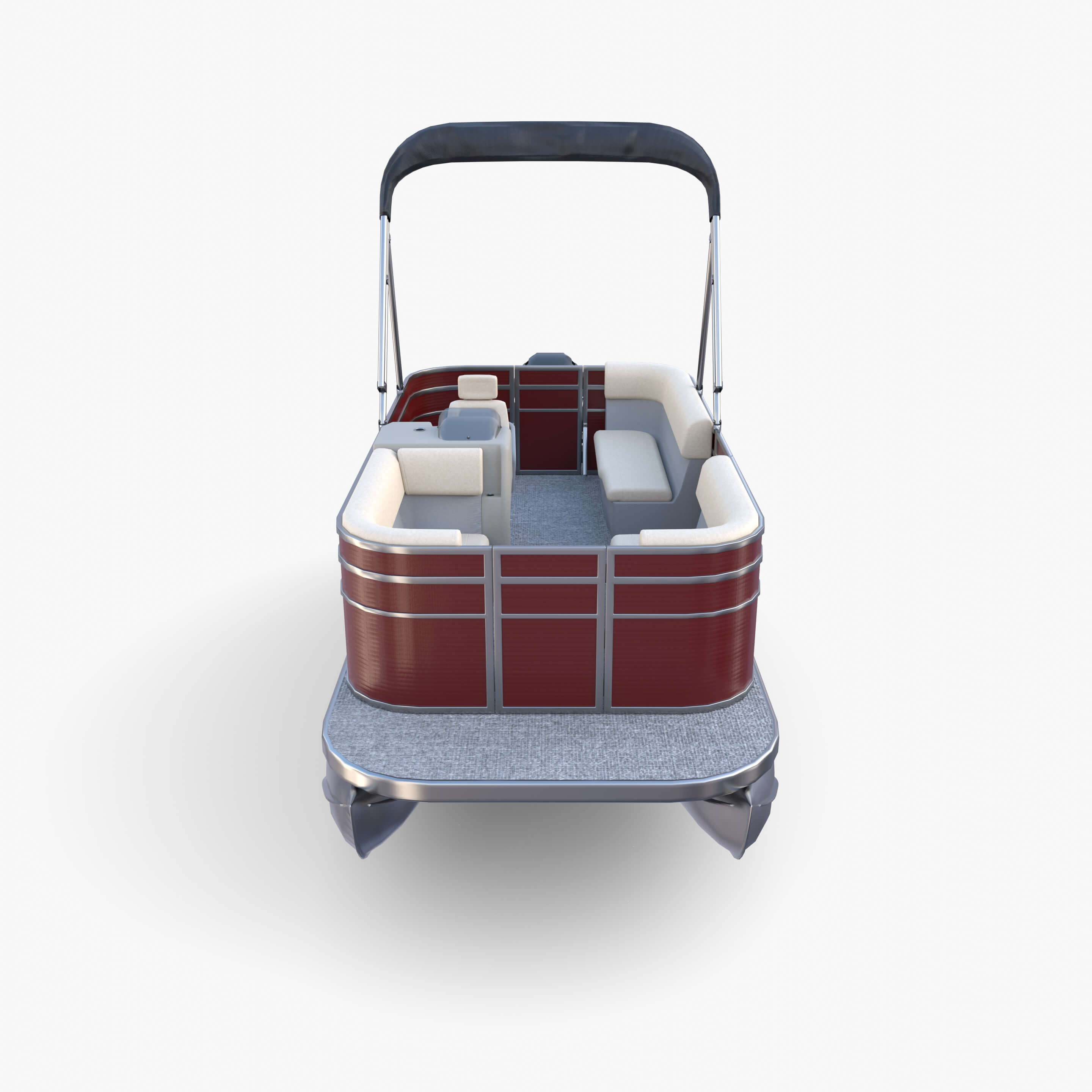 Pontoon Boat V2 - 3D Model by dragosburian