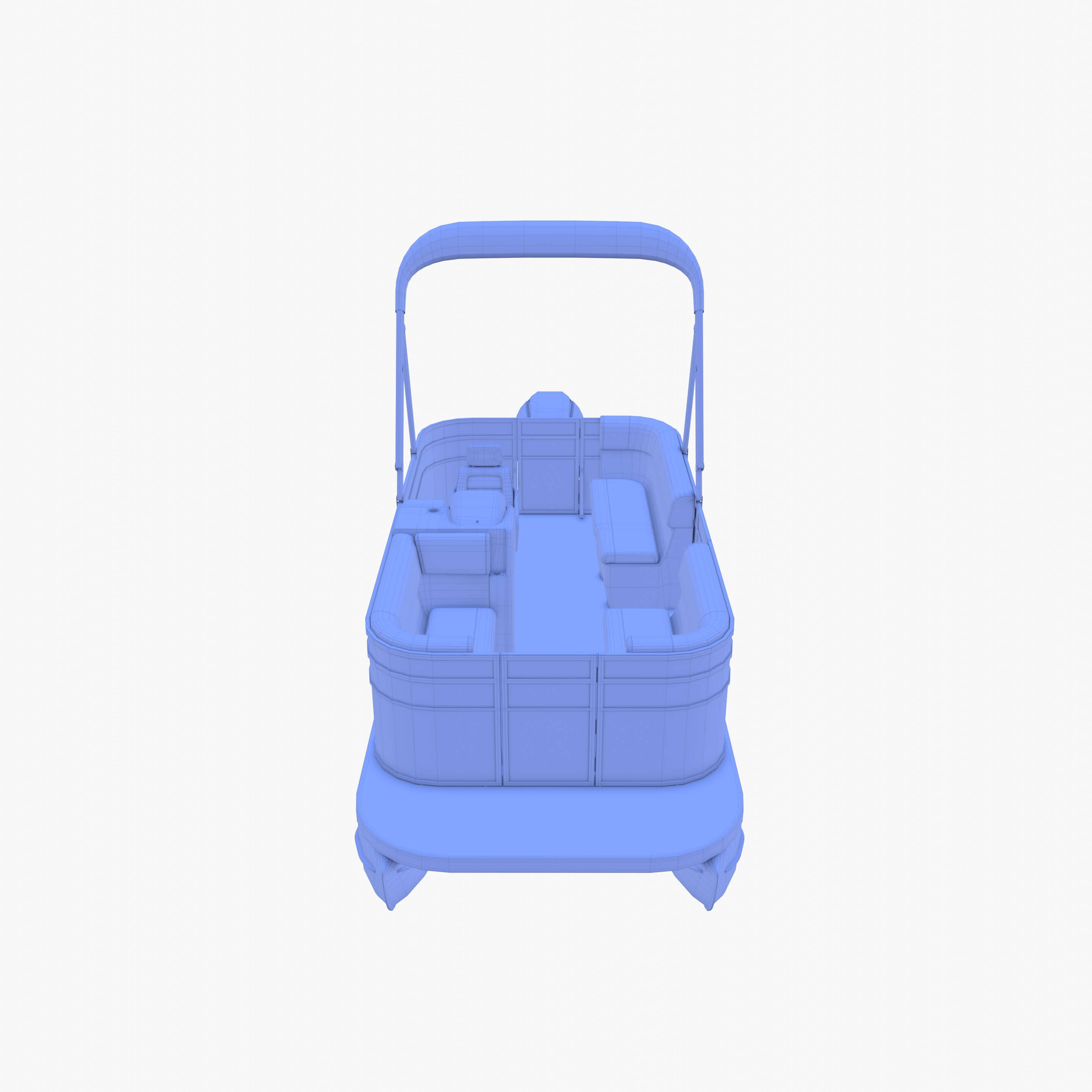 Pontoon Boat V2 - 3D Model by dragosburian