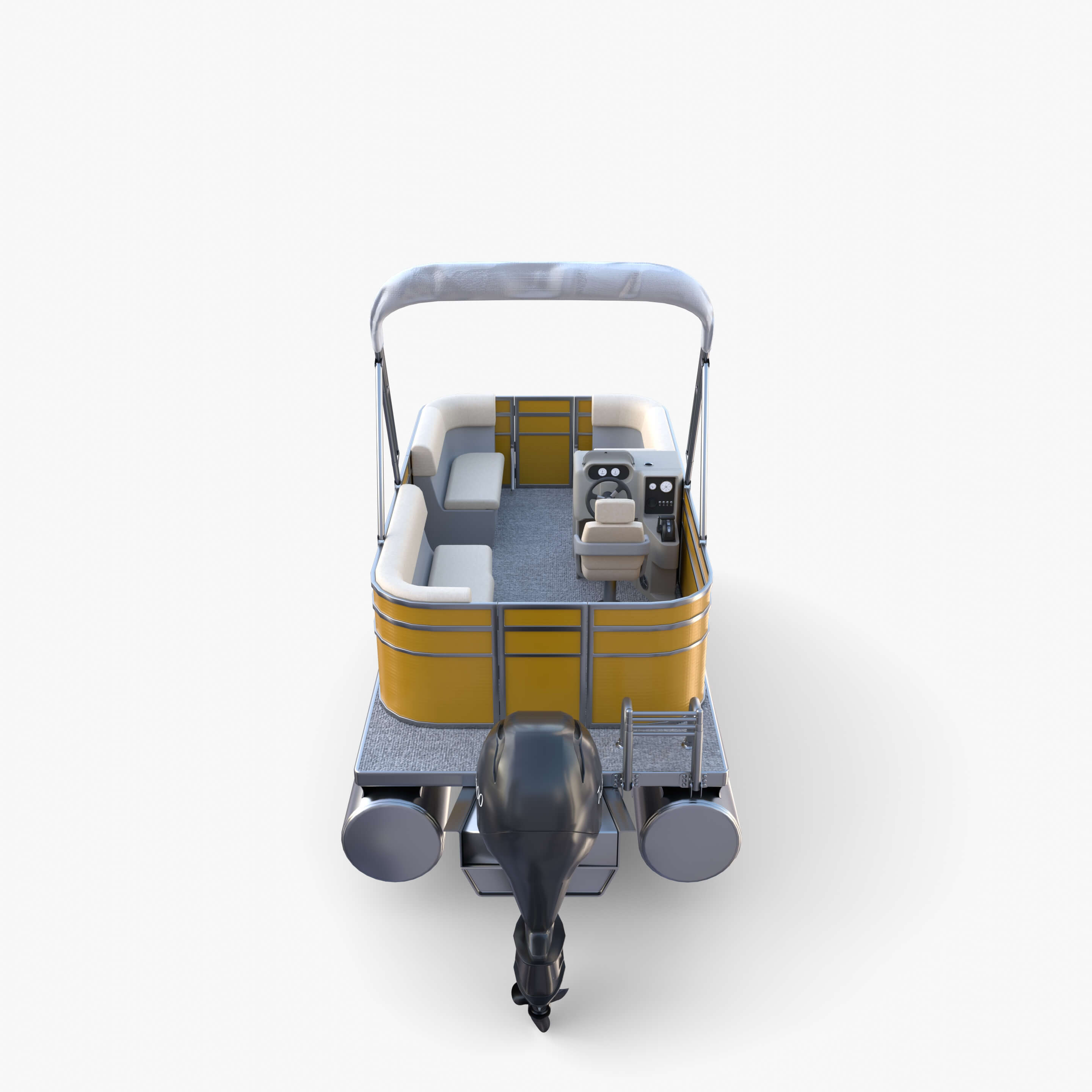 Pontoon Boat V3 - 3D Model by dragosburian